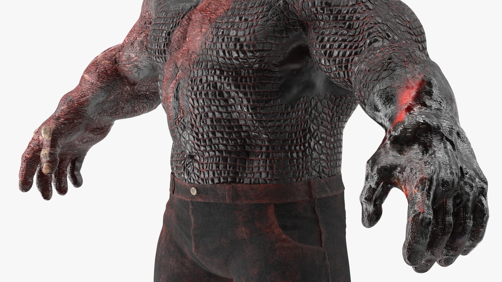 3D Infernal Muscular Demon Humanoid Dark - TurboSquid 2434425