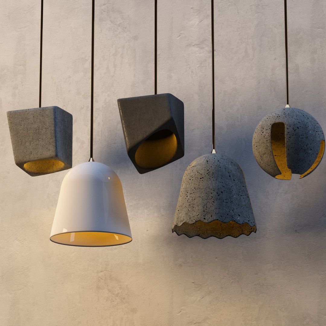 3D Stone Lightstone Lighting Collection Set 01 - TurboSquid 1915612