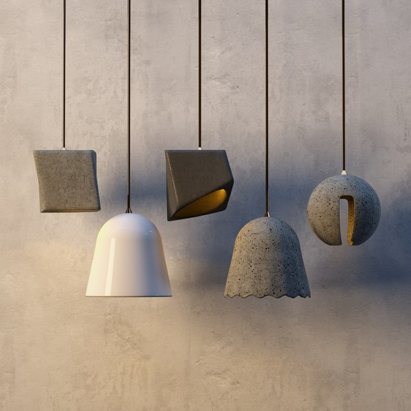 stone lightstone Lighting collection set 01 3D 모델 - TurboSquid 1915612