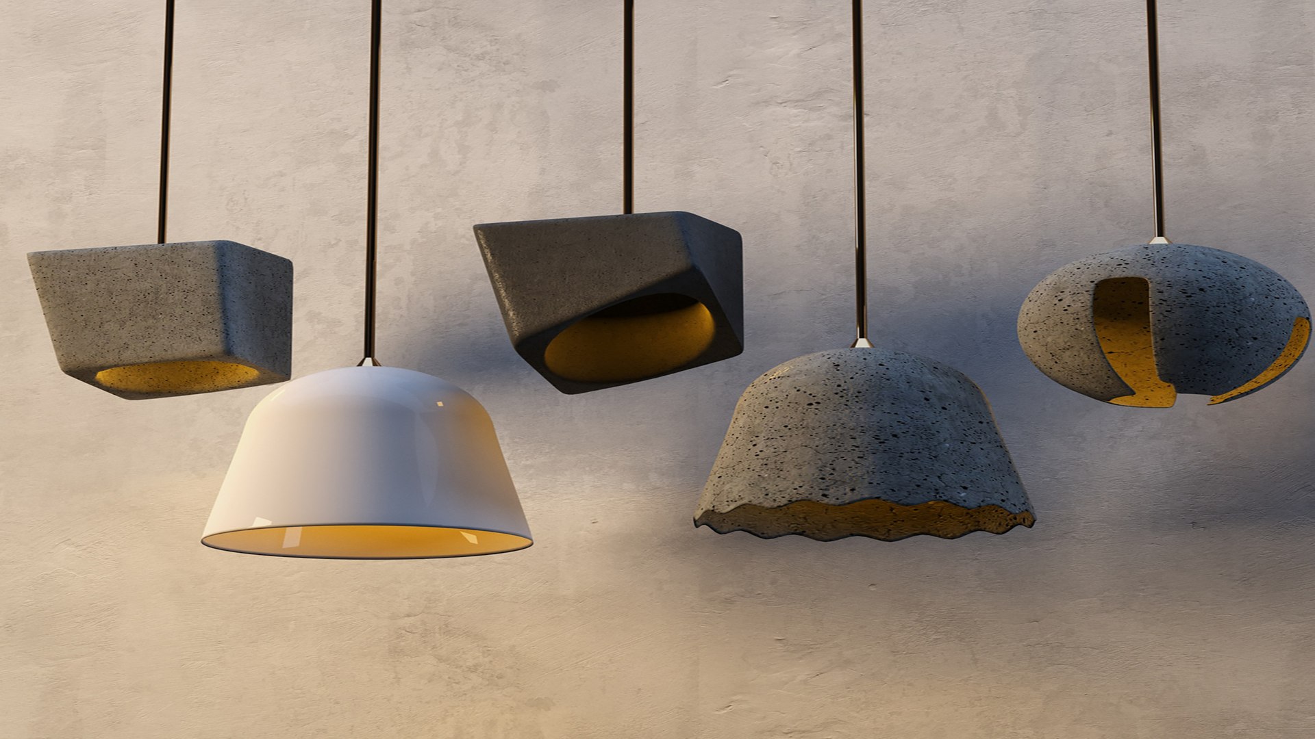 3D Stone Lightstone Lighting Collection Set 01 - TurboSquid 1915612