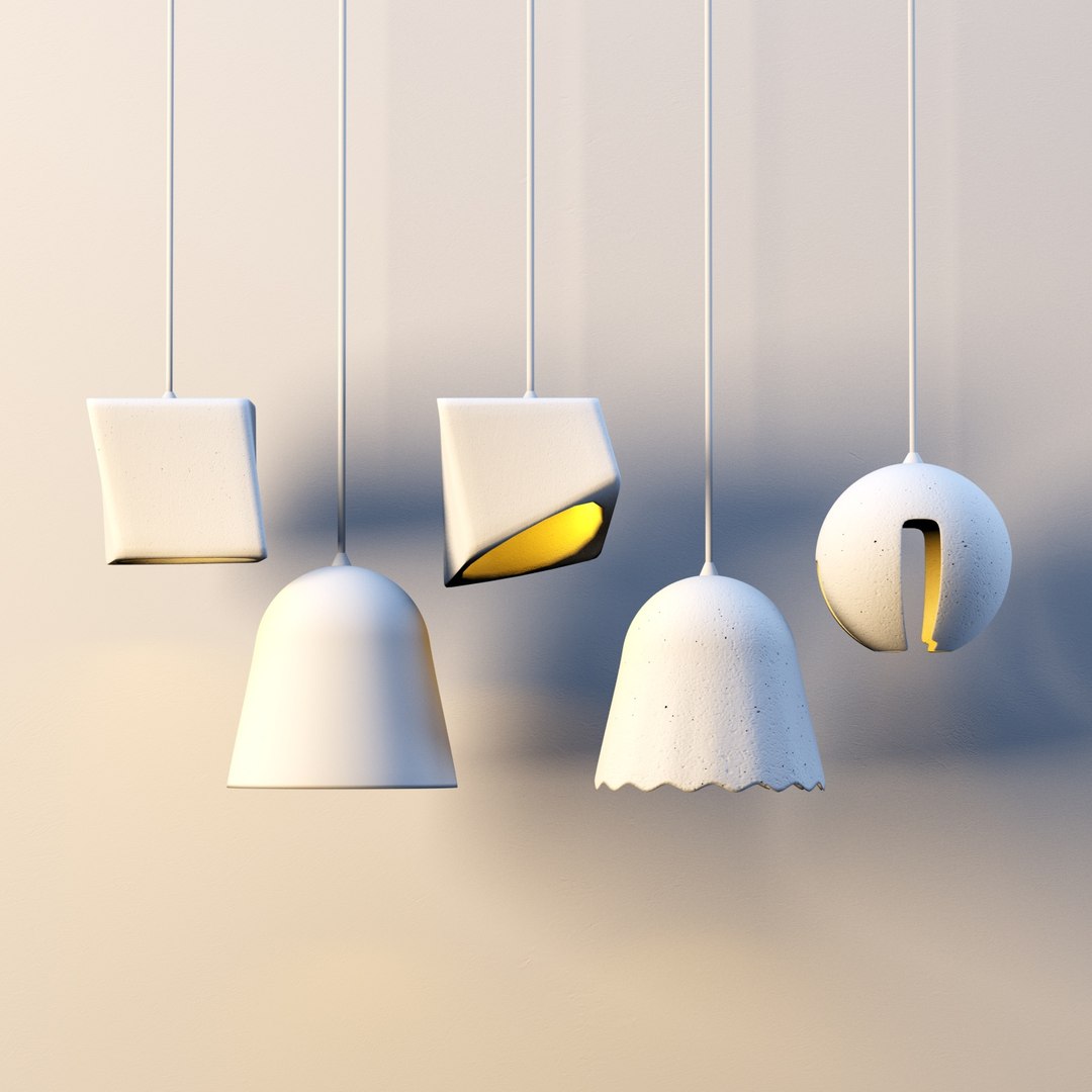 3D Stone Lightstone Lighting Collection Set 01 - TurboSquid 1915612