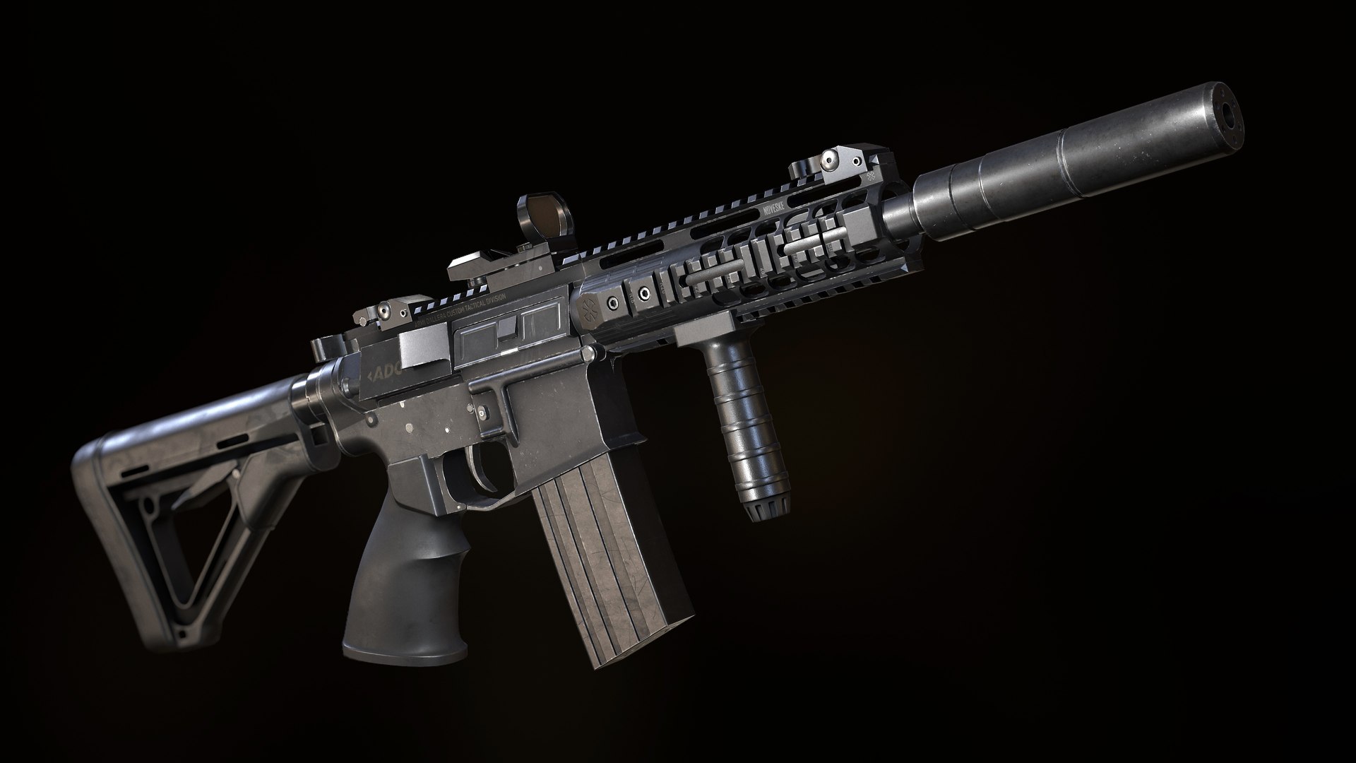 3D M4 Custom - TurboSquid 1810913