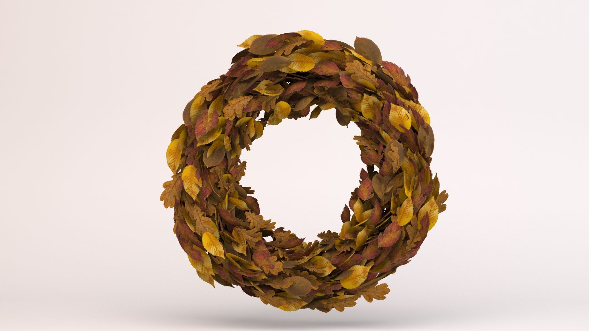 Autumn Wreath 3D Model - TurboSquid 1672594