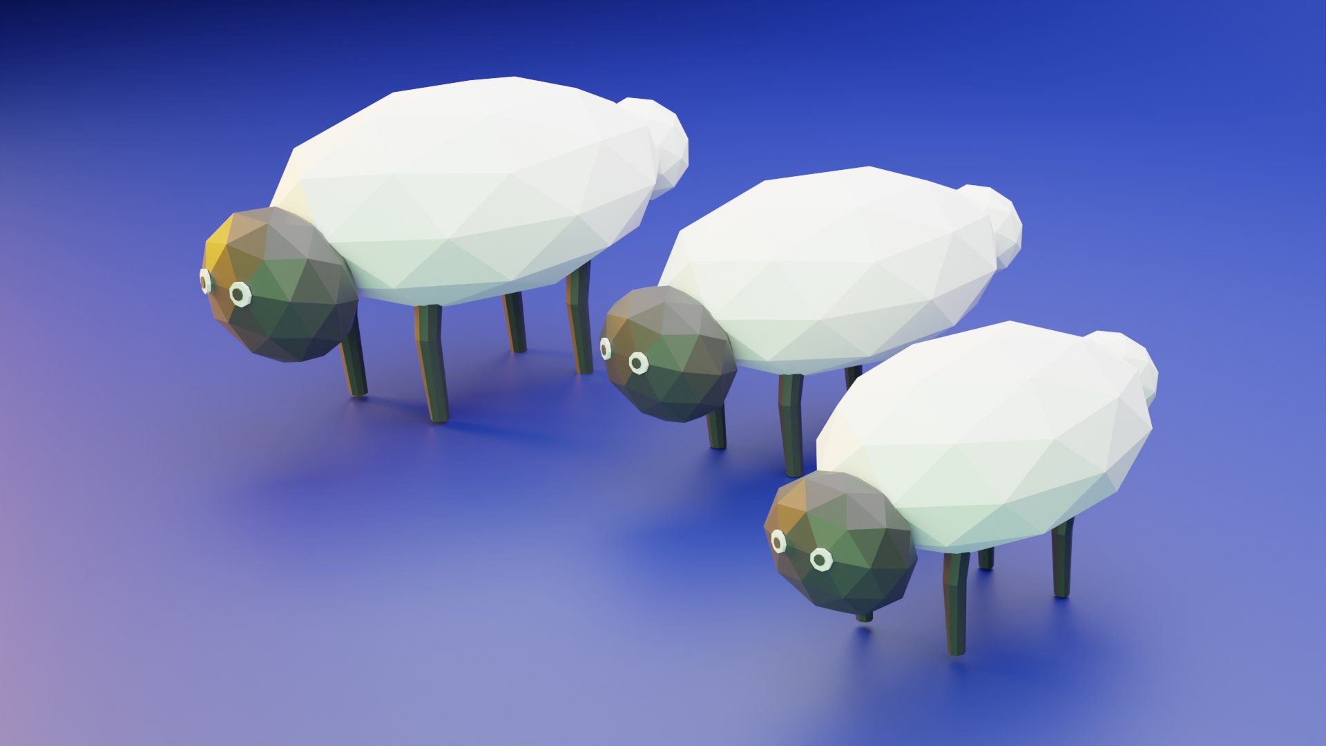 Low Poly Sheep 3D - TurboSquid 1866674