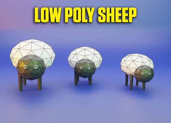 Low Poly Sheep 3D - TurboSquid 1866674