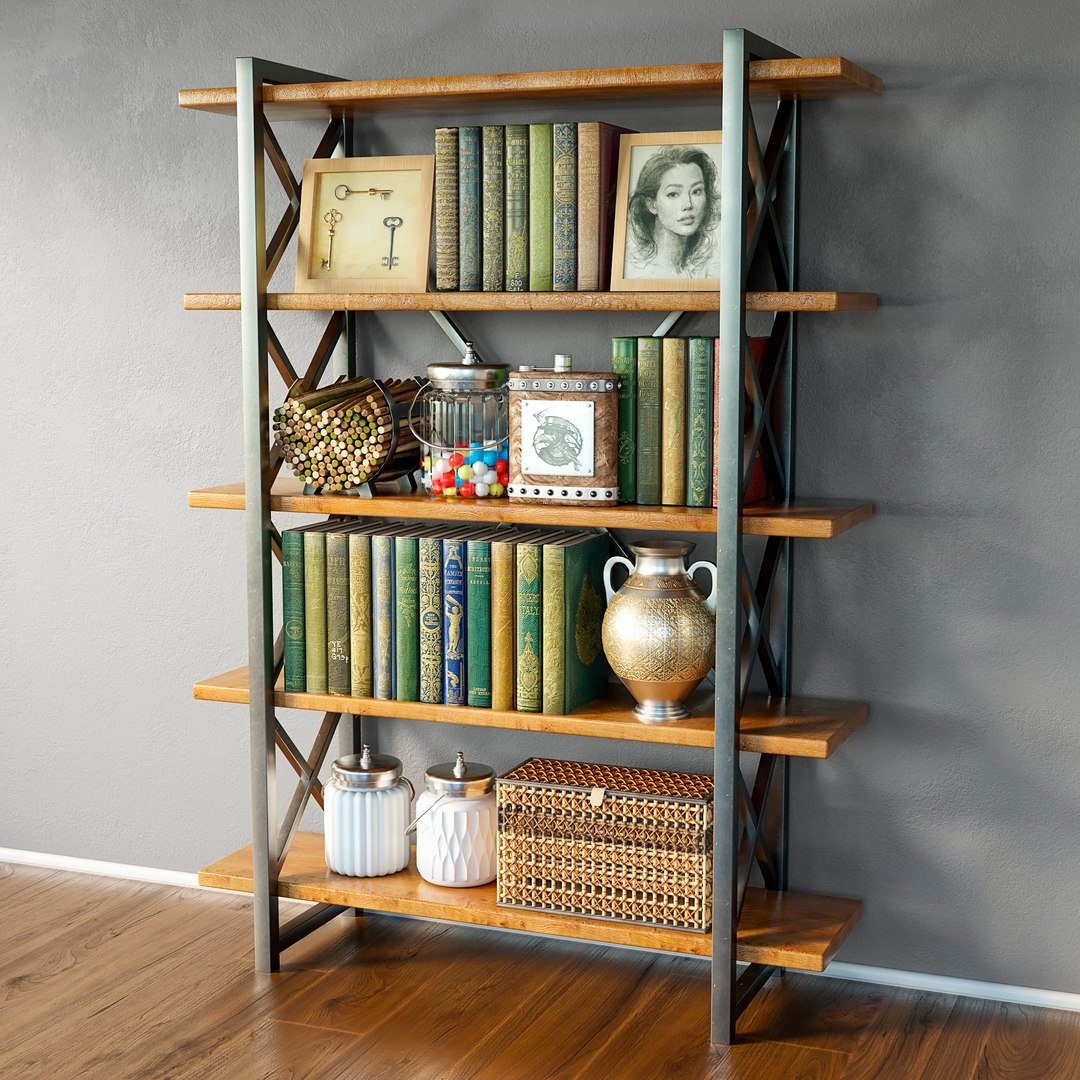3D Shelves Decor Model - TurboSquid 1506729
