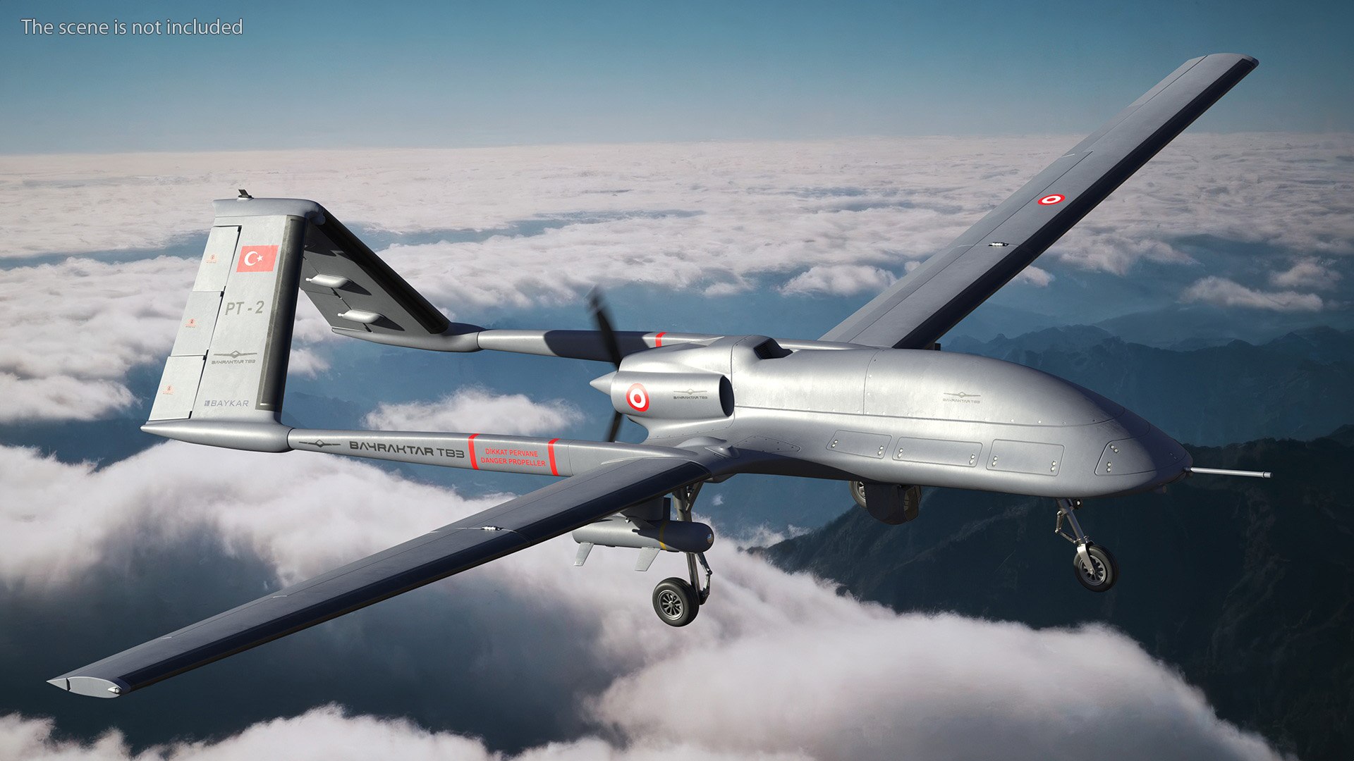 Bayraktar TB3 UCAV Rigged 3D Model - TurboSquid 2274210