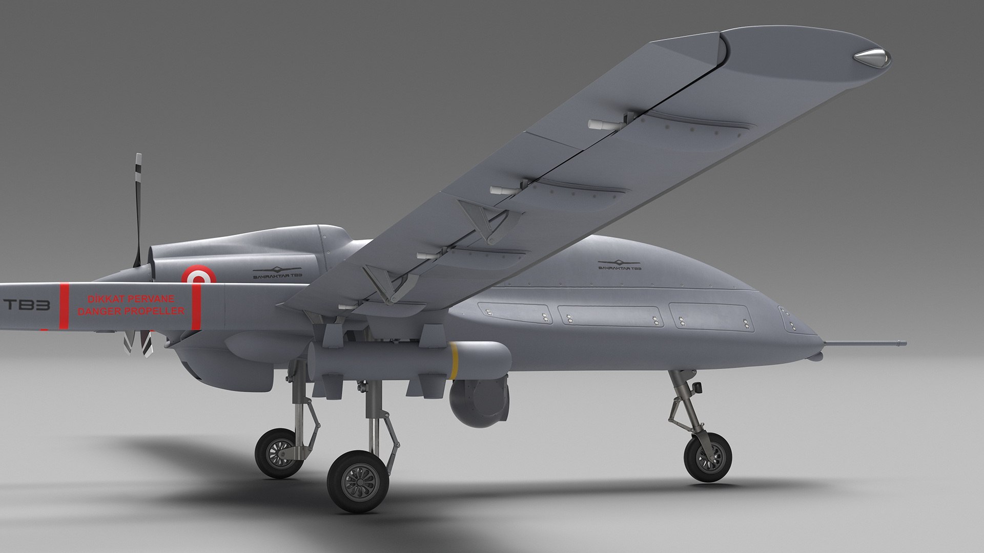 Bayraktar TB3 UCAV Rigged 3D Model - TurboSquid 2274210
