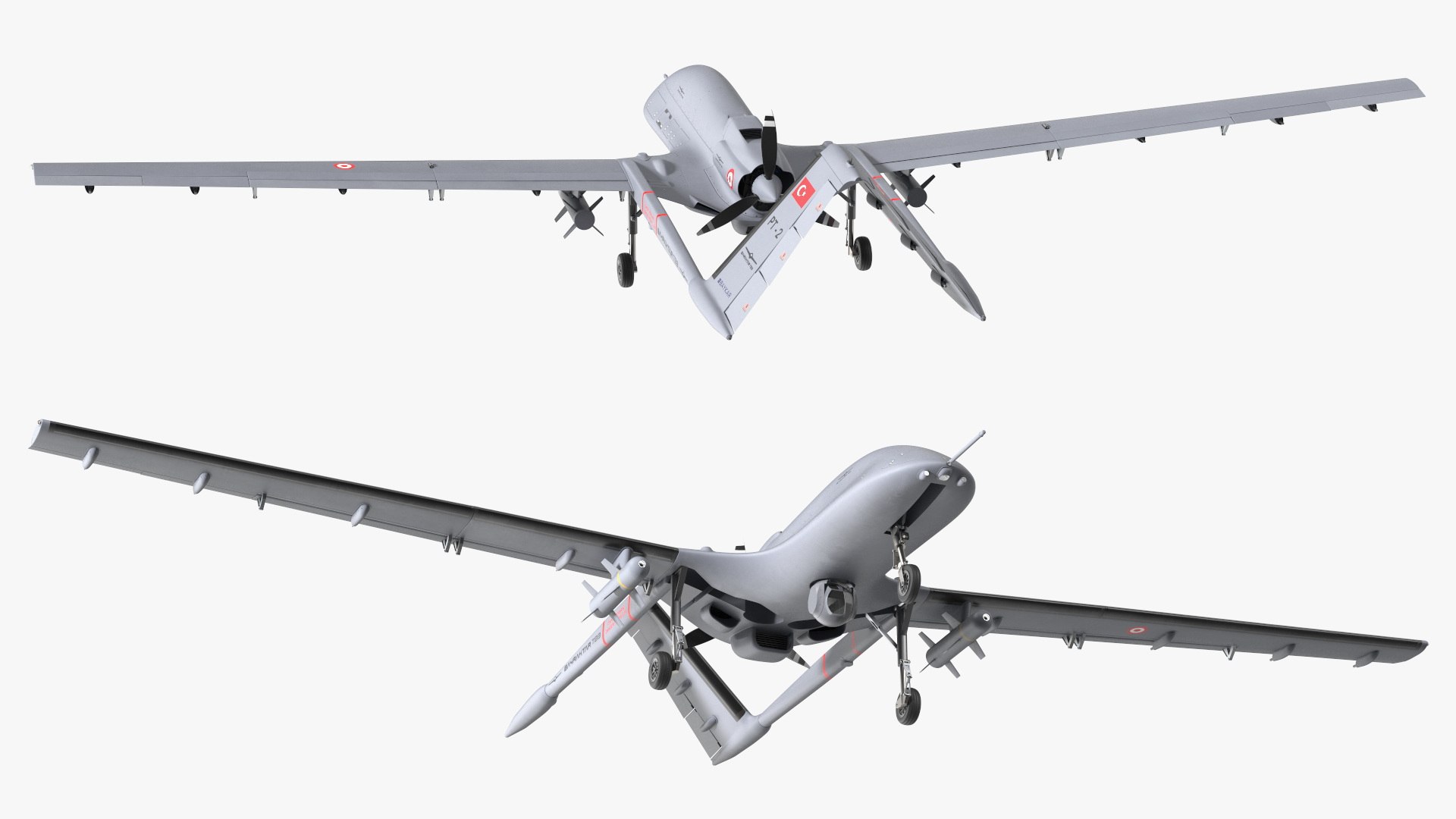 Bayraktar TB3 UCAV Rigged 3D Model - TurboSquid 2274210