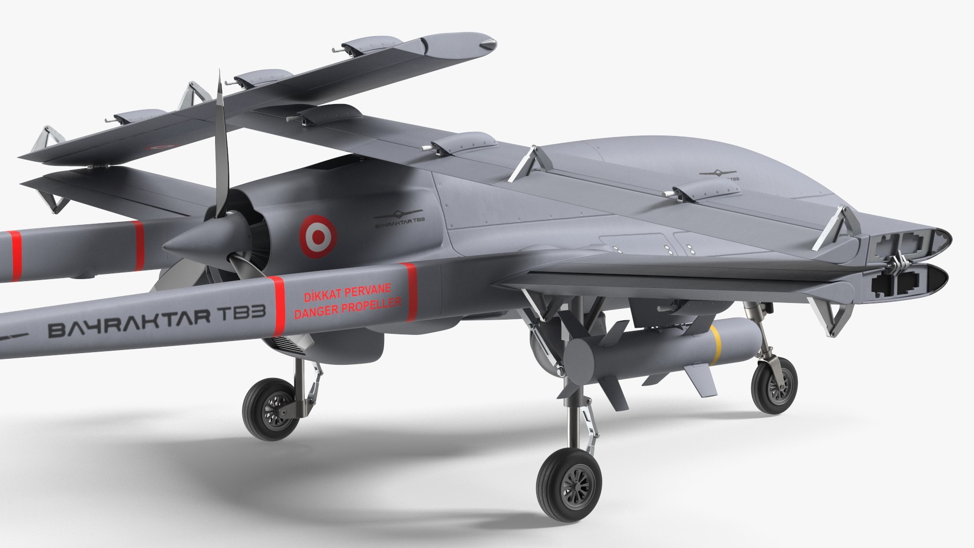 Bayraktar TB3 UCAV Rigged 3D Model - TurboSquid 2274210
