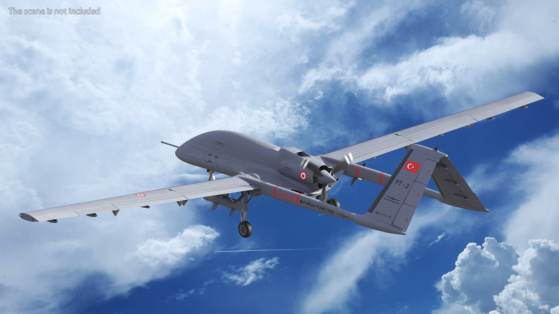 Bayraktar TB3 UCAV Rigged 3D Model - TurboSquid 2274210
