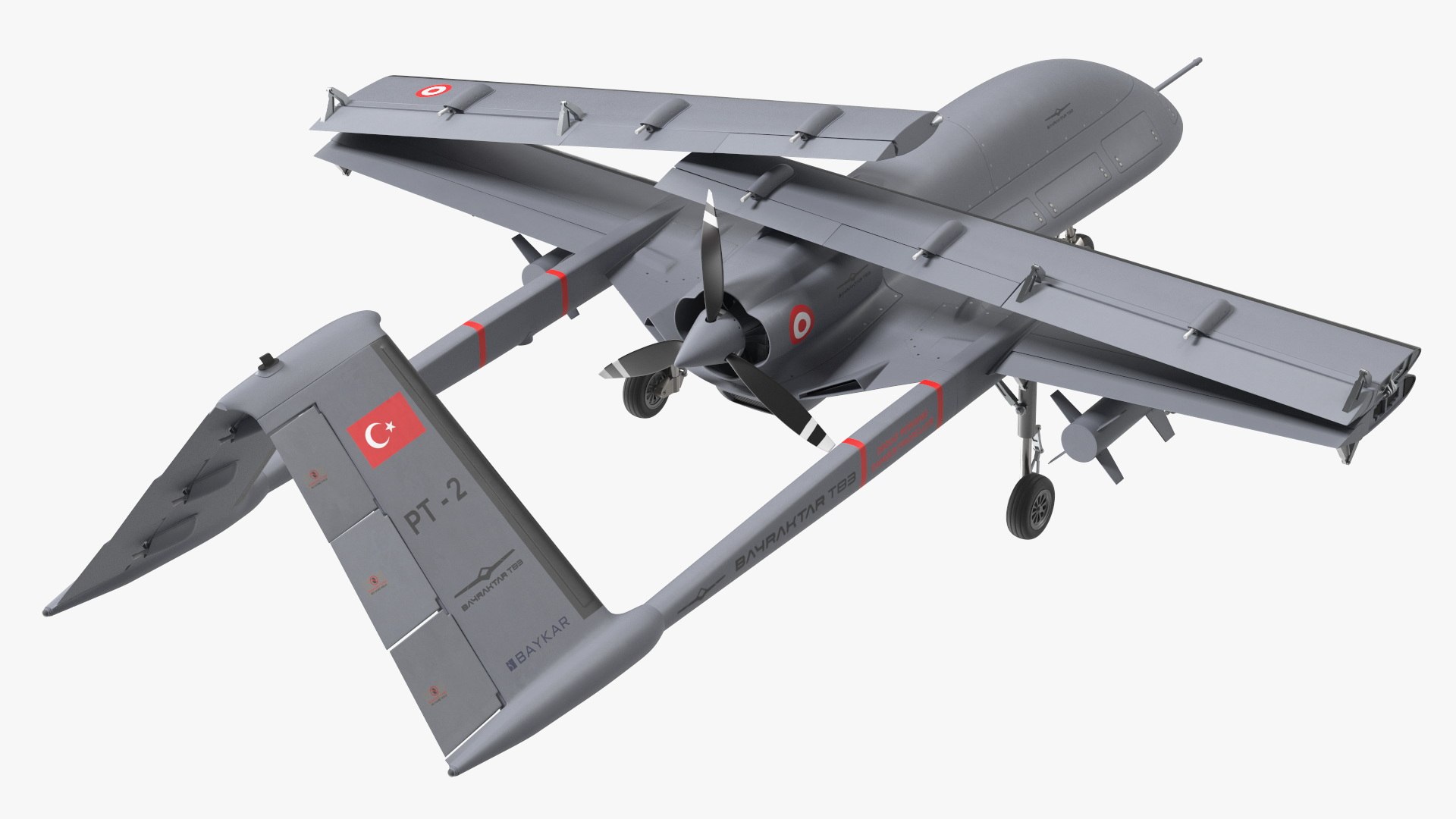 Bayraktar TB3 UCAV Rigged 3D Model - TurboSquid 2274210