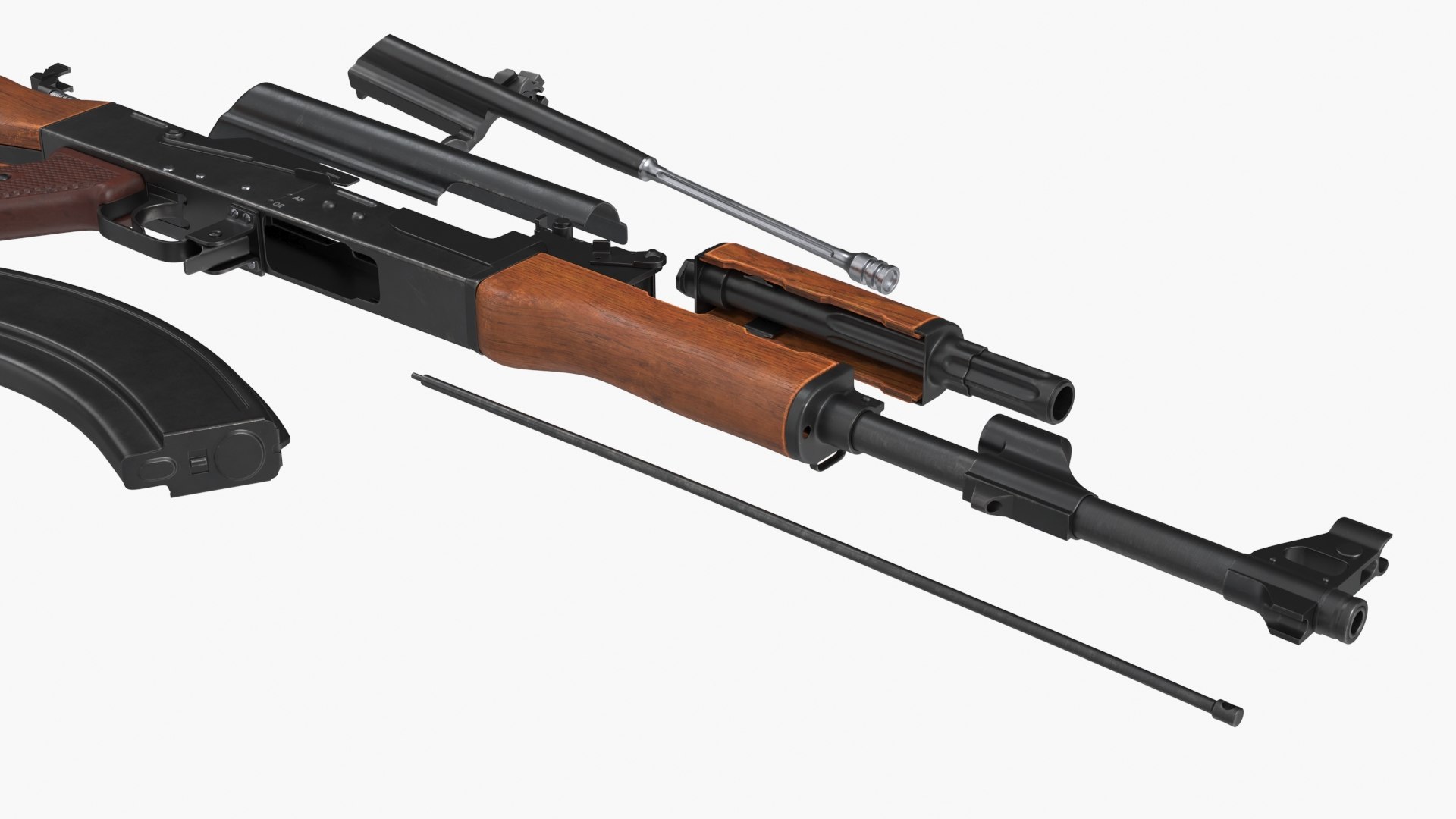 Disassembled AK 47 In Open Waterproof Hard Case 3D Model - TurboSquid ...