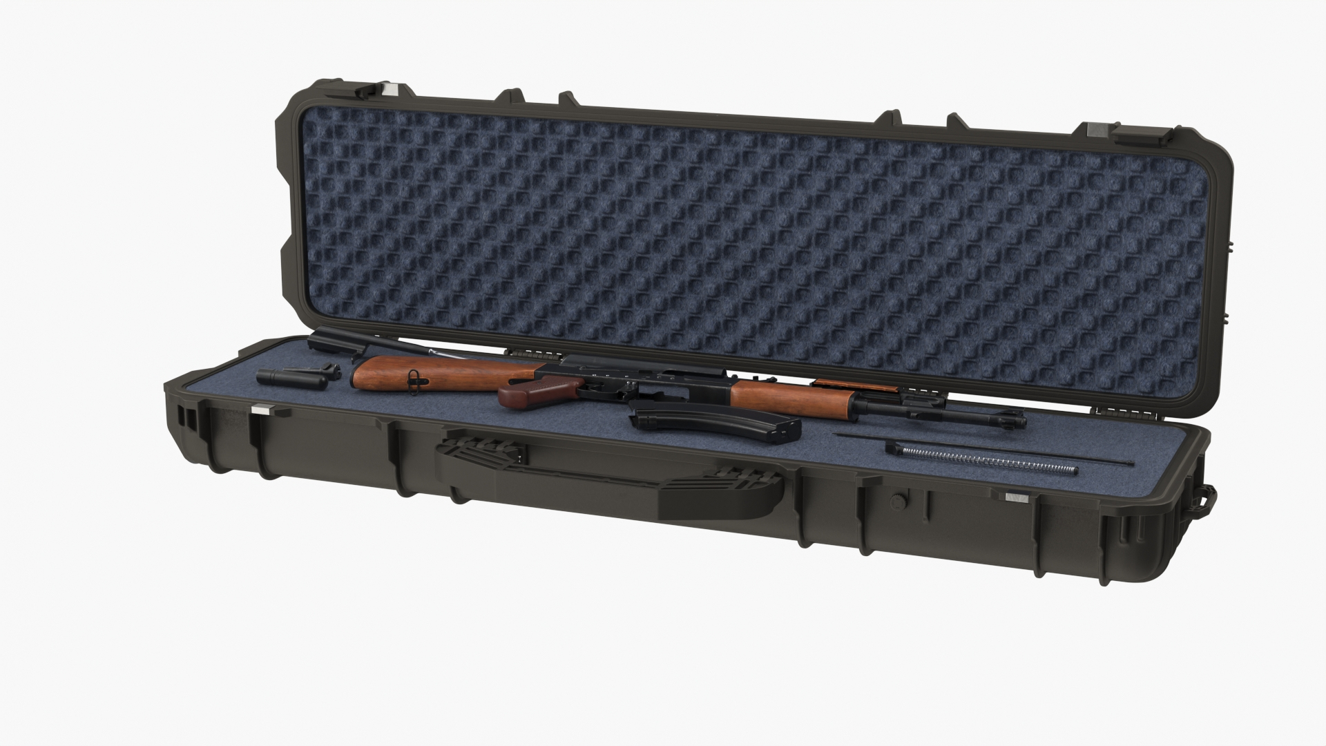 Disassembled AK 47 In Open Waterproof Hard Case 3D Model - TurboSquid ...