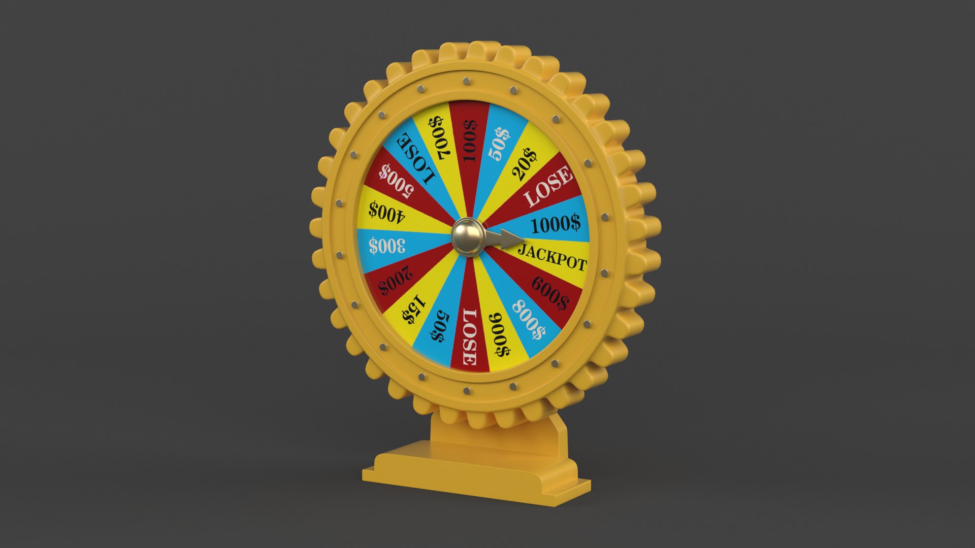 3D Wheel Of Fortune - TurboSquid 2253221