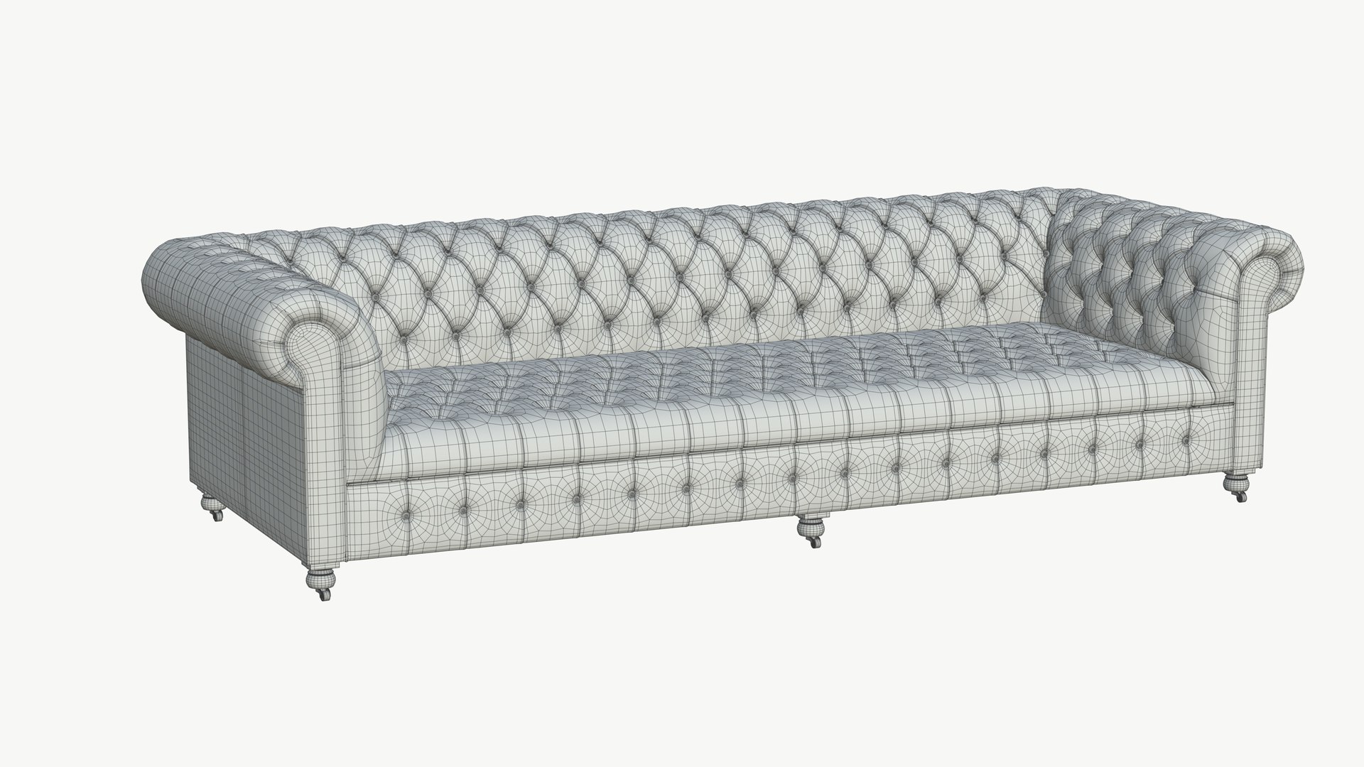 Chesterfield Leather Sofa Black New Design 3D Model - TurboSquid 2068113