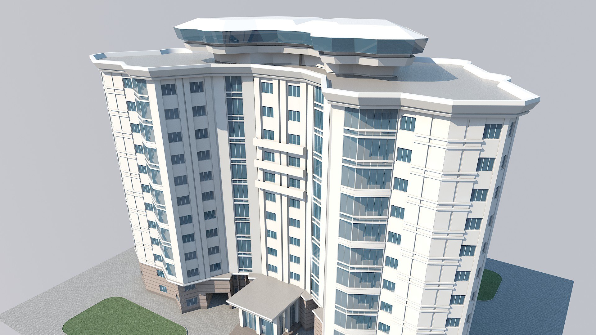 3D realistic civil building model - TurboSquid 1434062