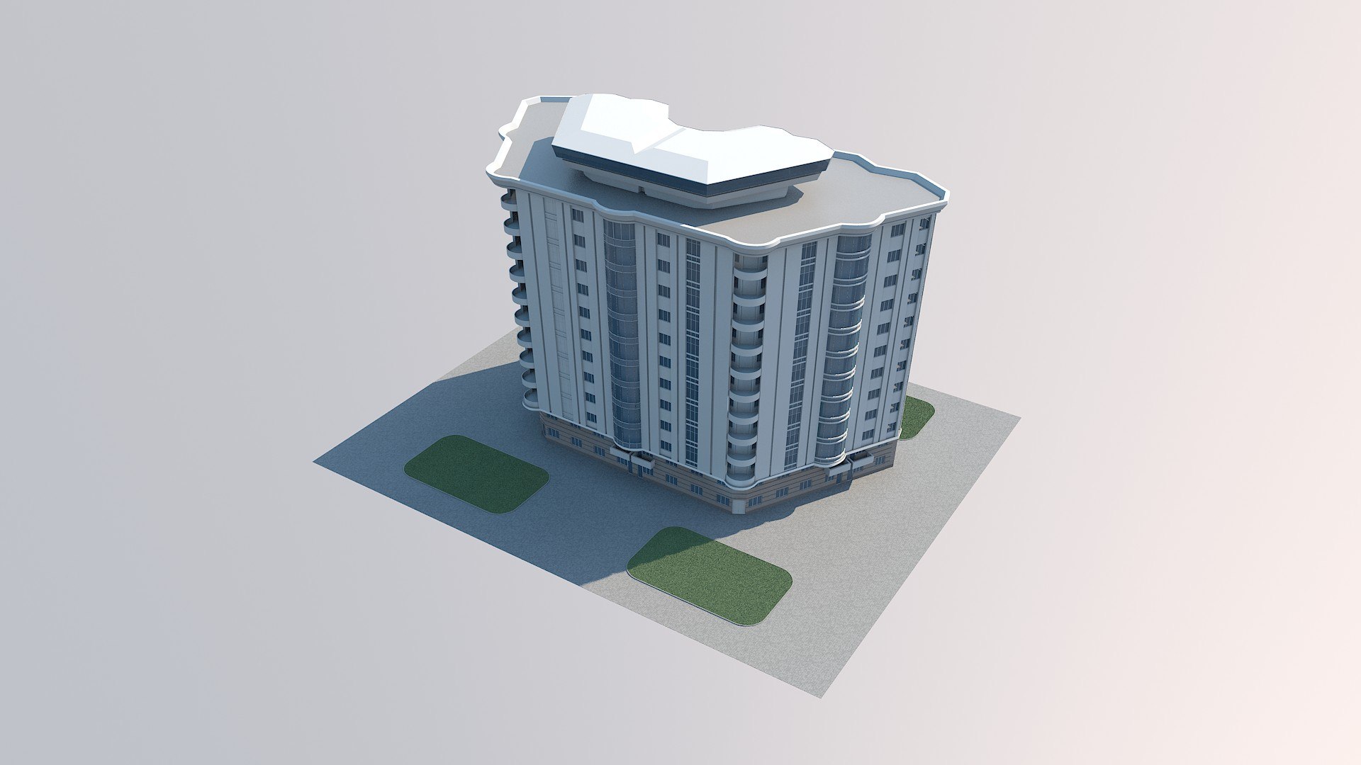 3D realistic civil building model - TurboSquid 1434062
