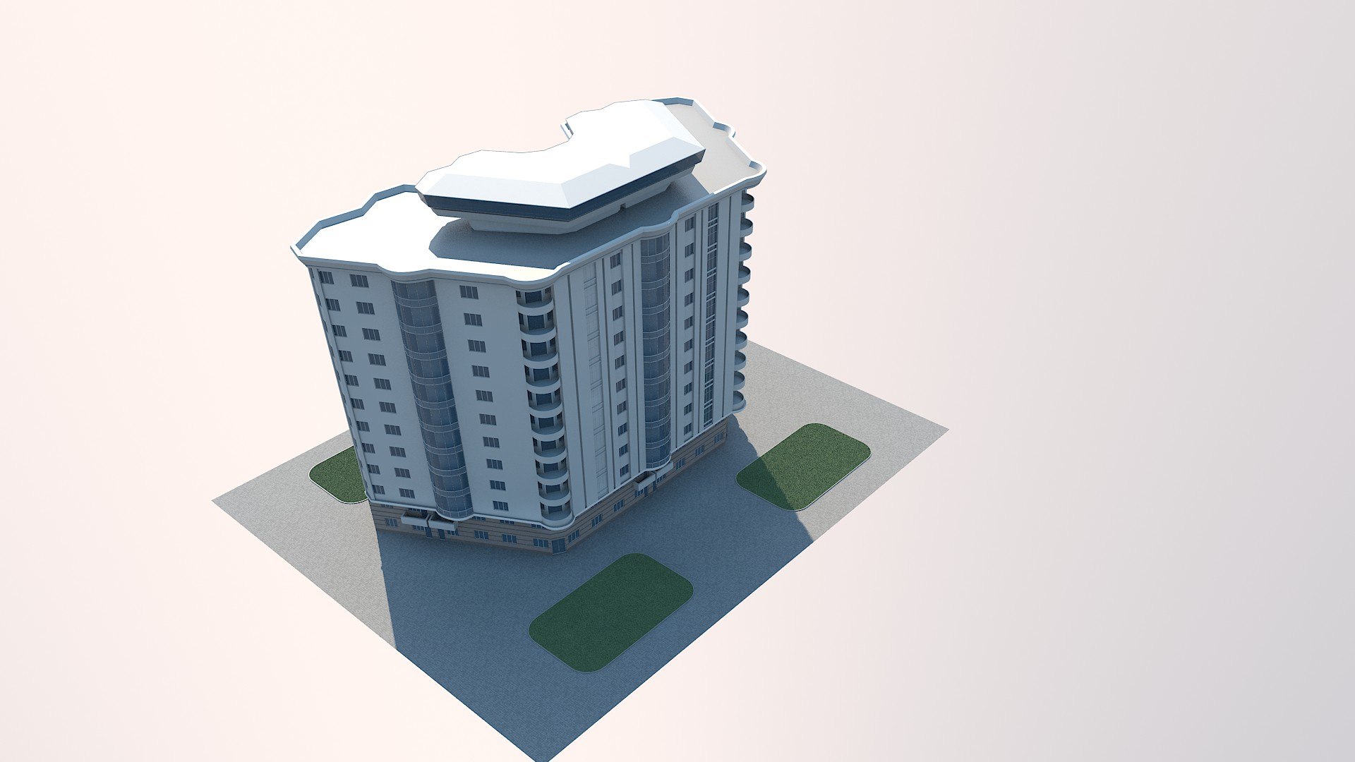 3D realistic civil building model - TurboSquid 1434062