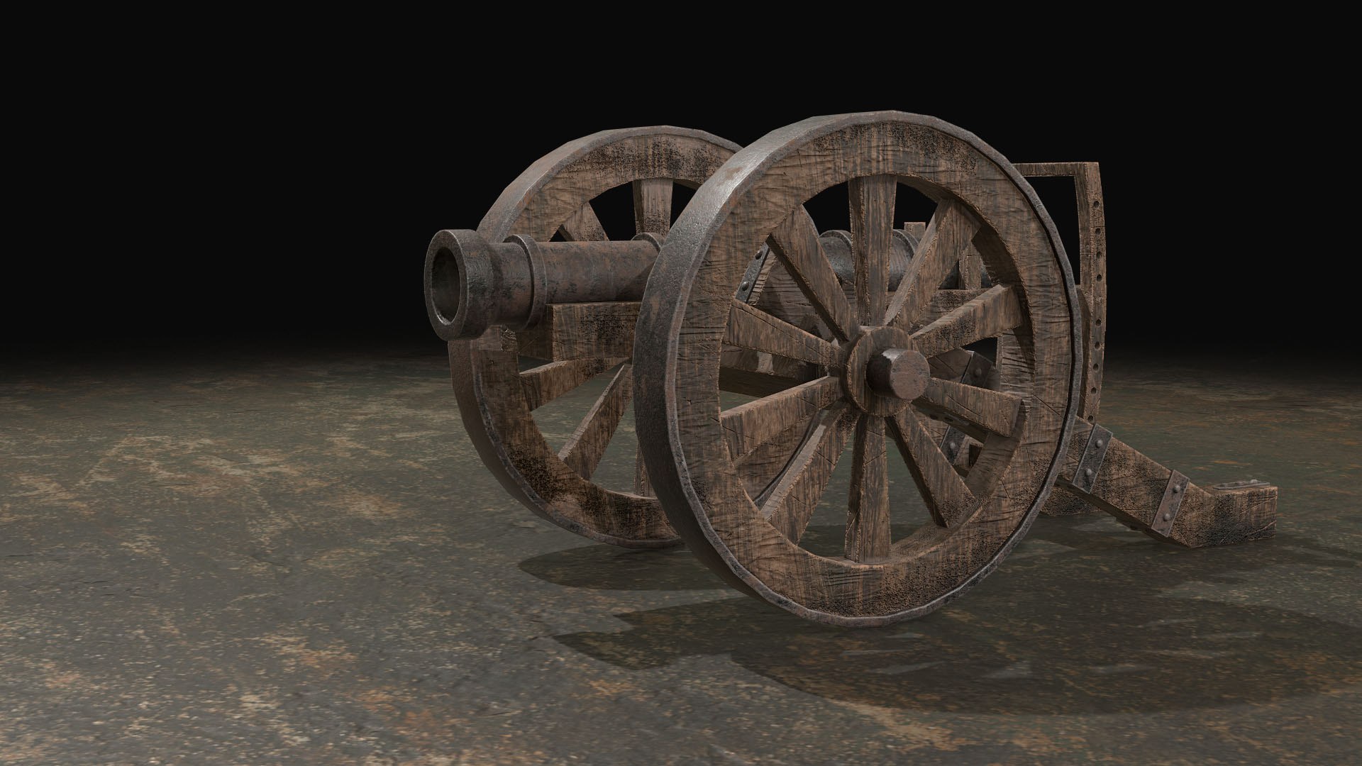 3D Old Cannon 1 - TurboSquid 2305059