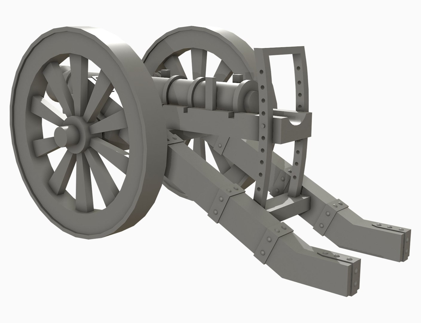 3D Old Cannon 1 - TurboSquid 2305059