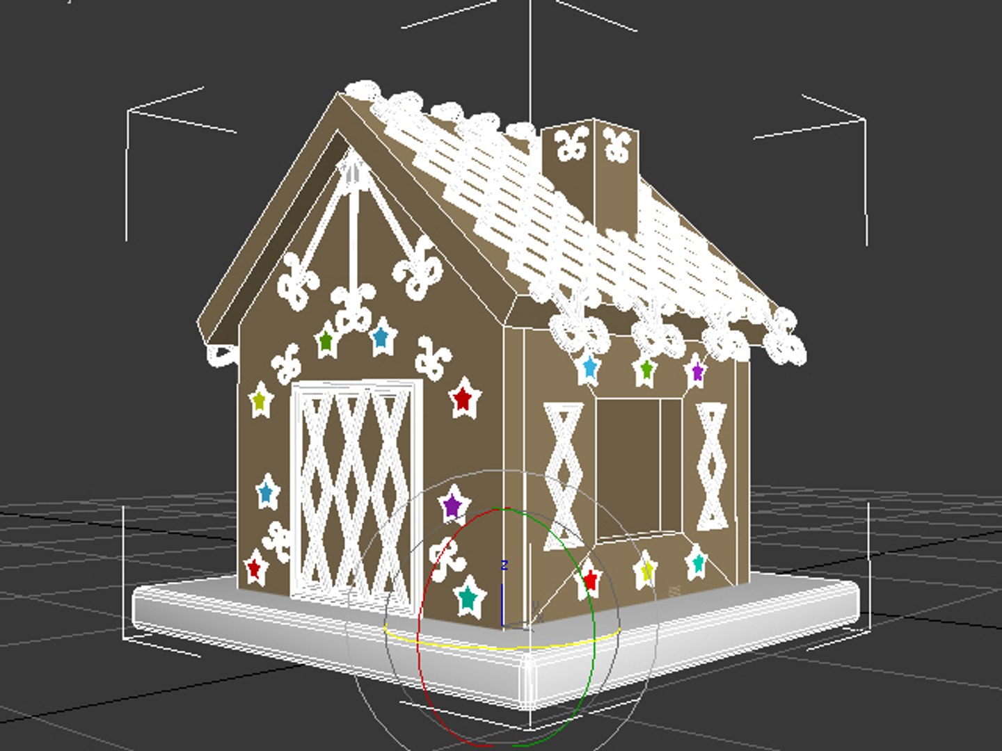 3d Christmas Gingerbread House