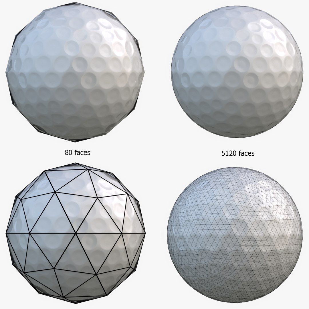 free obj model golf ball