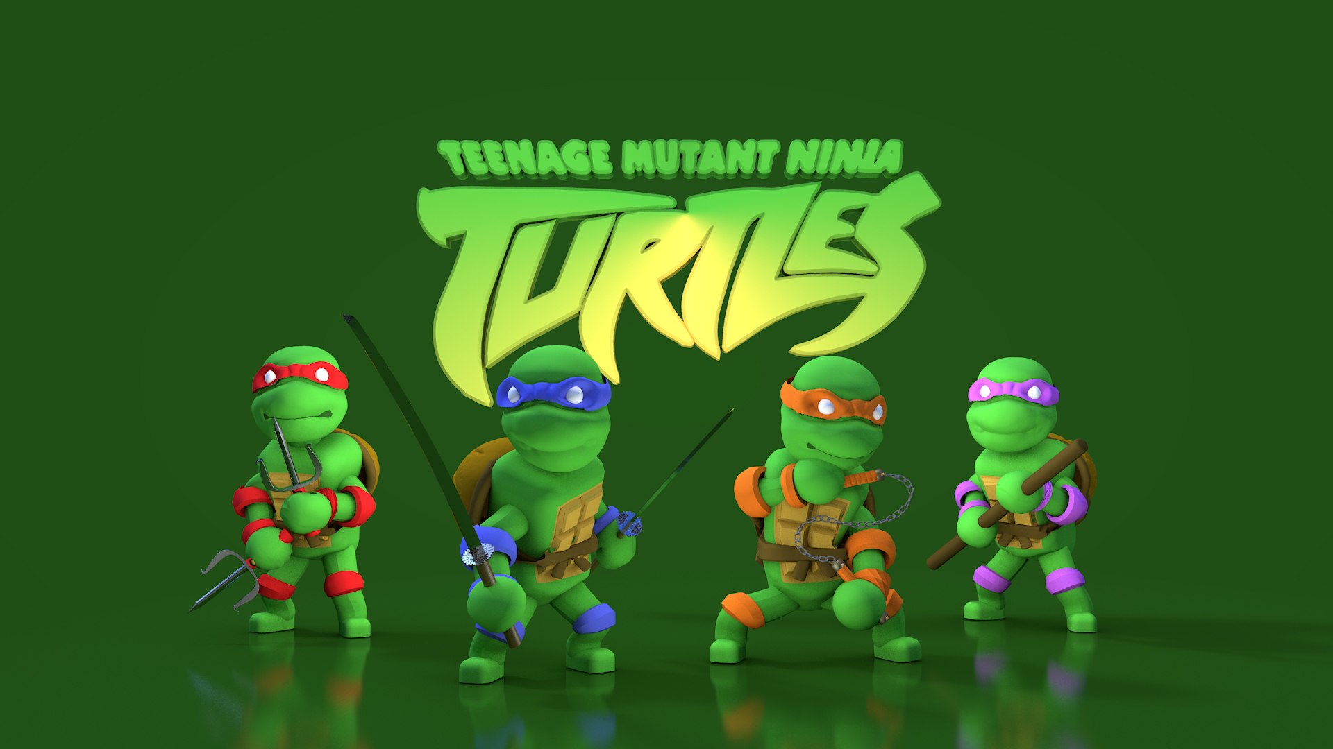 3D teenage mutant ninja turtles - TurboSquid 1276266