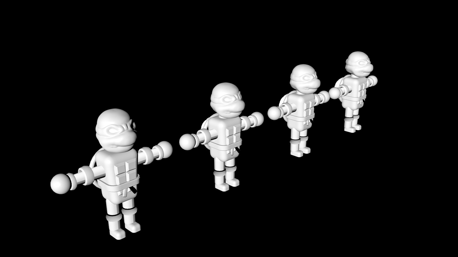 3D teenage mutant ninja turtles - TurboSquid 1276266