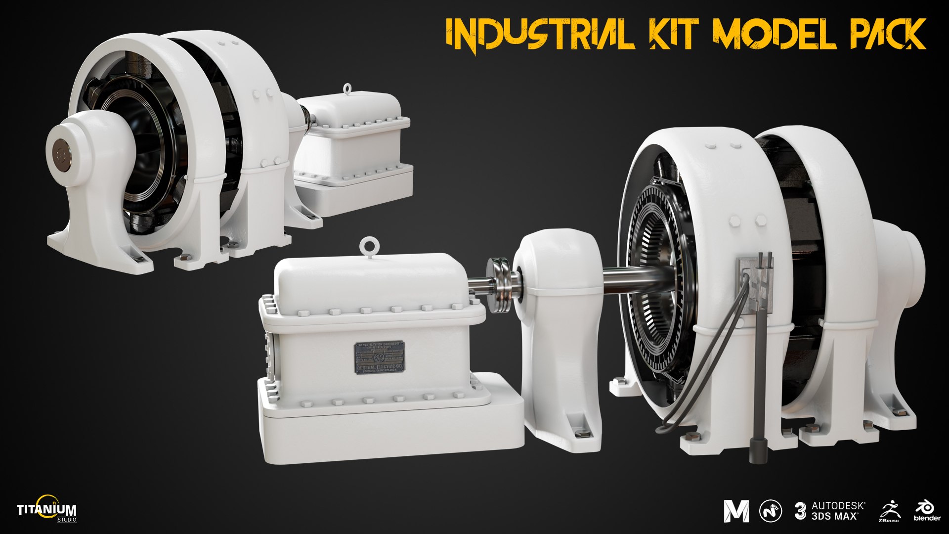 3D Industry Interior Kit 3D Model Pack model - TurboSquid 2081212