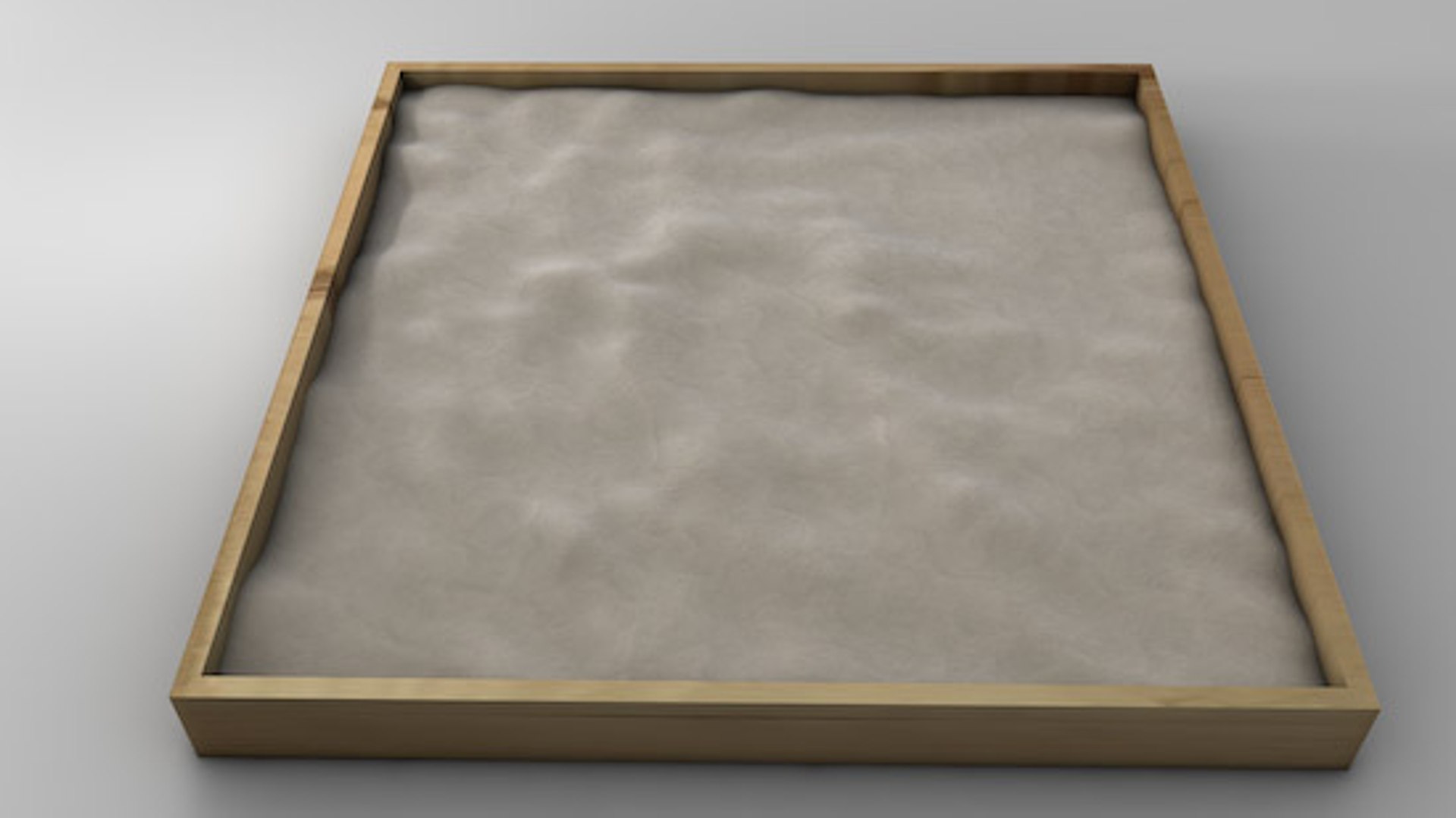 3d Sandbox Sand Beach Model