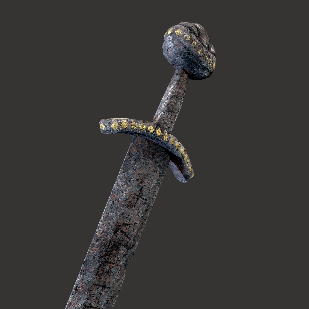 3D Anglo Saxon Sword - TurboSquid 1729340