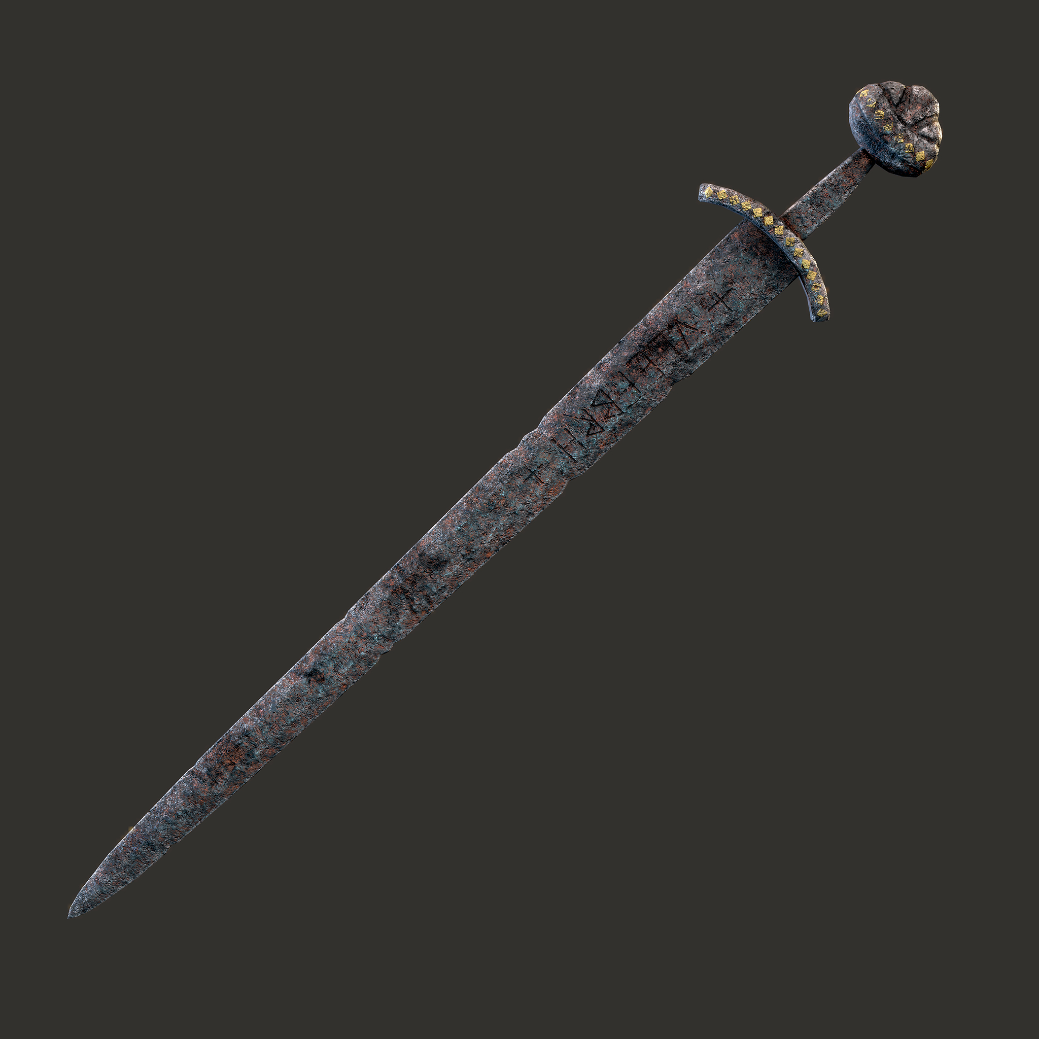 3D Anglo Saxon Sword - TurboSquid 1729340
