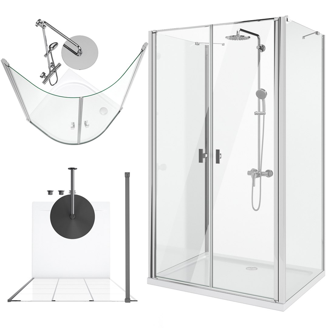 3D ravak radaway shower set - TurboSquid 1557995