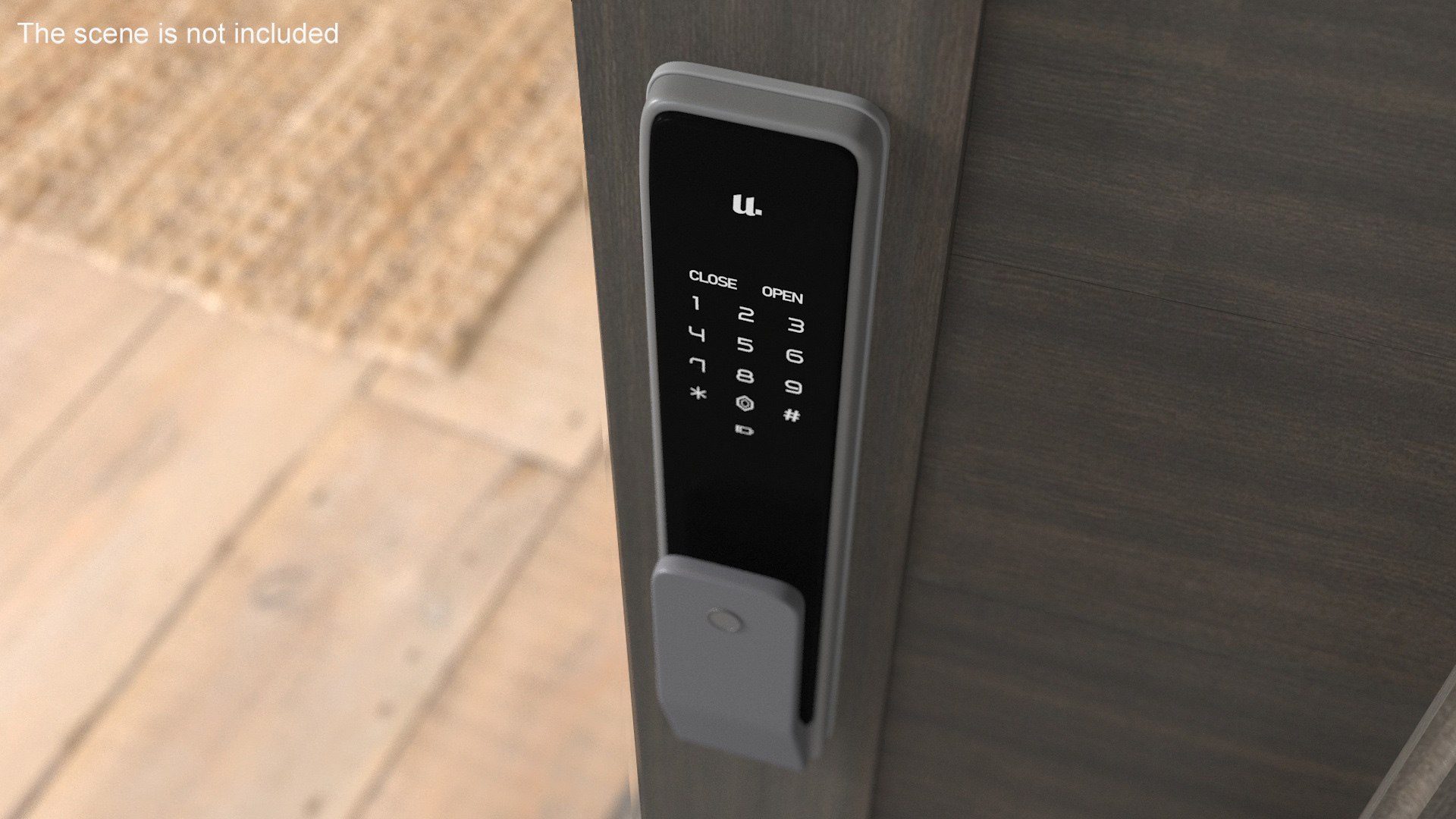 3D Smart Lock Xiaomi Mijia U M2 Black Model - TurboSquid 2265717