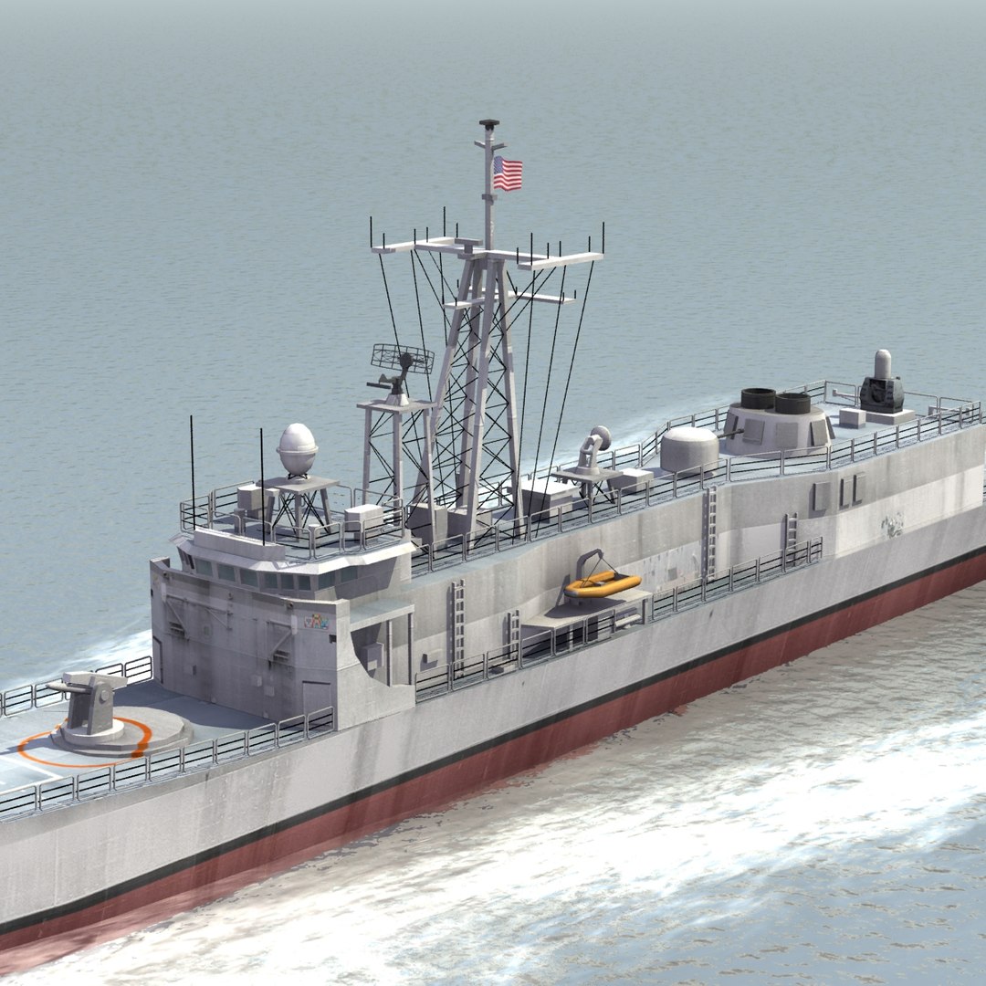 Navy Perry Frigate 3d Model