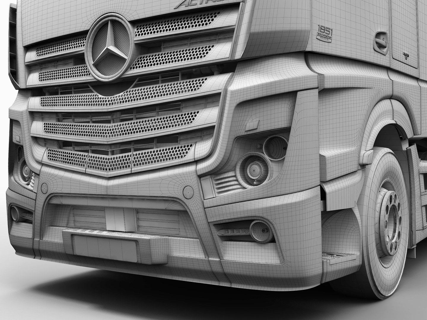 Mercedes Actros 2012 Aero 3d Max