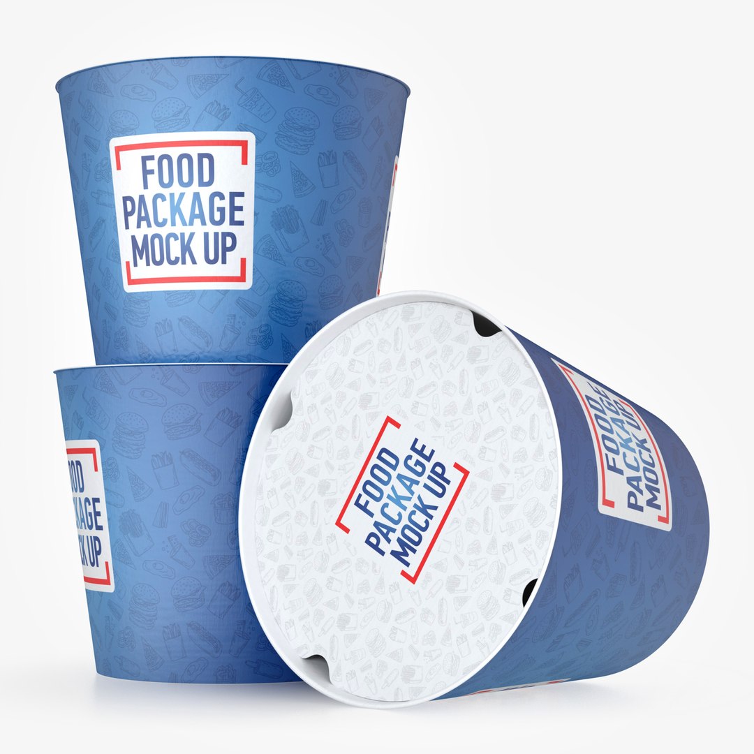 Fast Food Buckets Model - TurboSquid 1332494