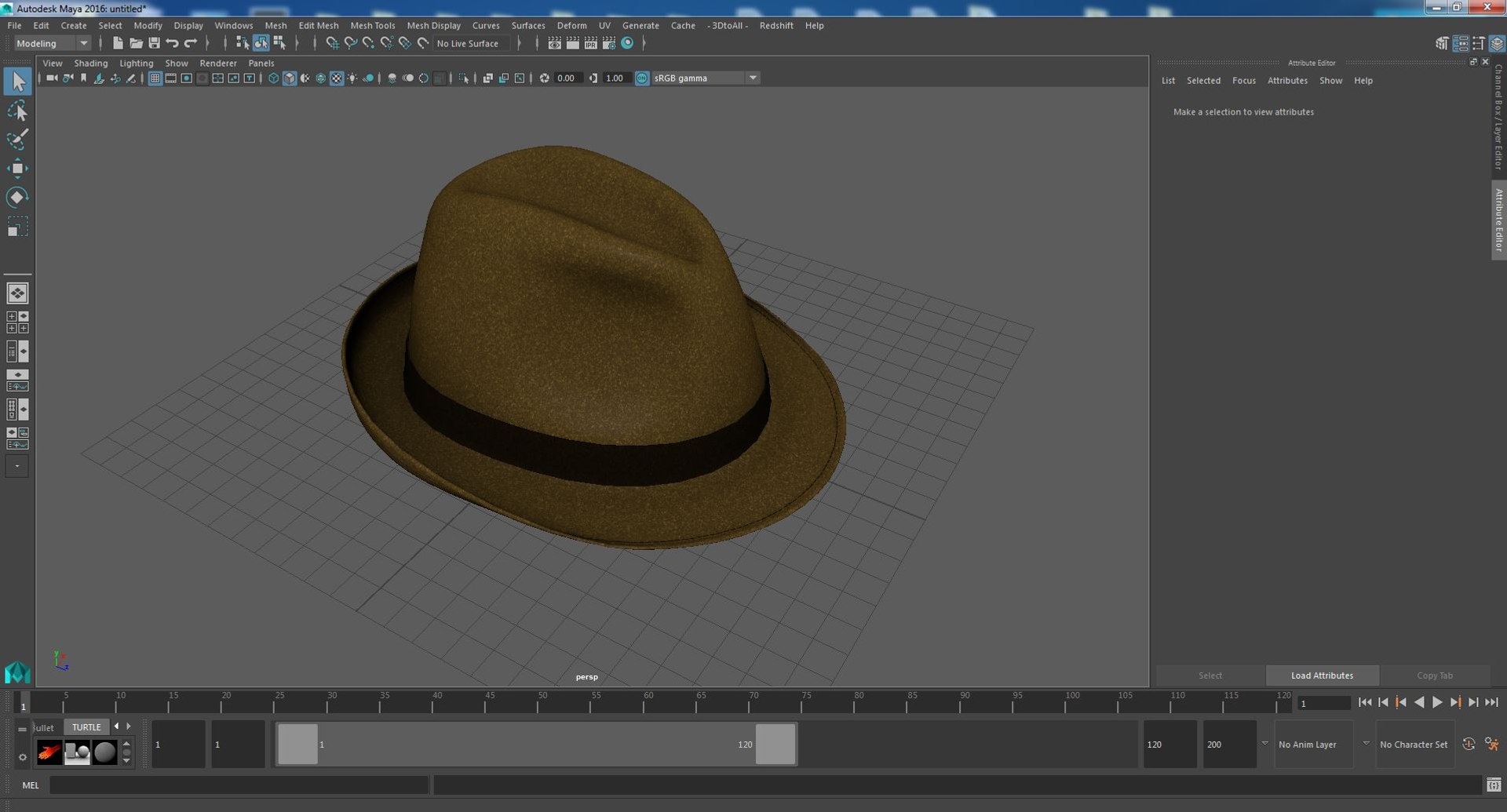 3D Classic Fedora Hat For Men - TurboSquid 2127788