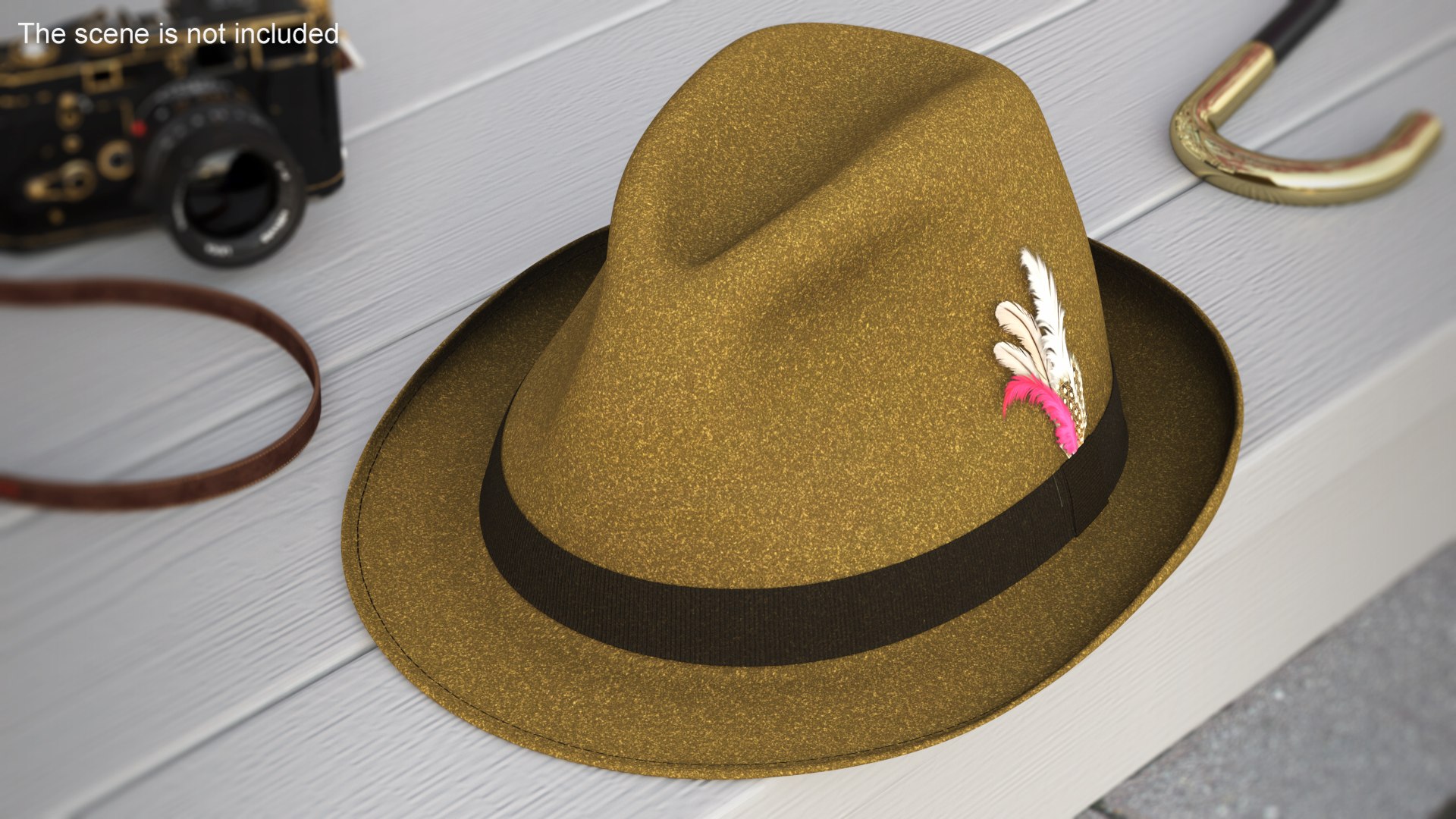 3D Classic Fedora Hat For Men - TurboSquid 2127788