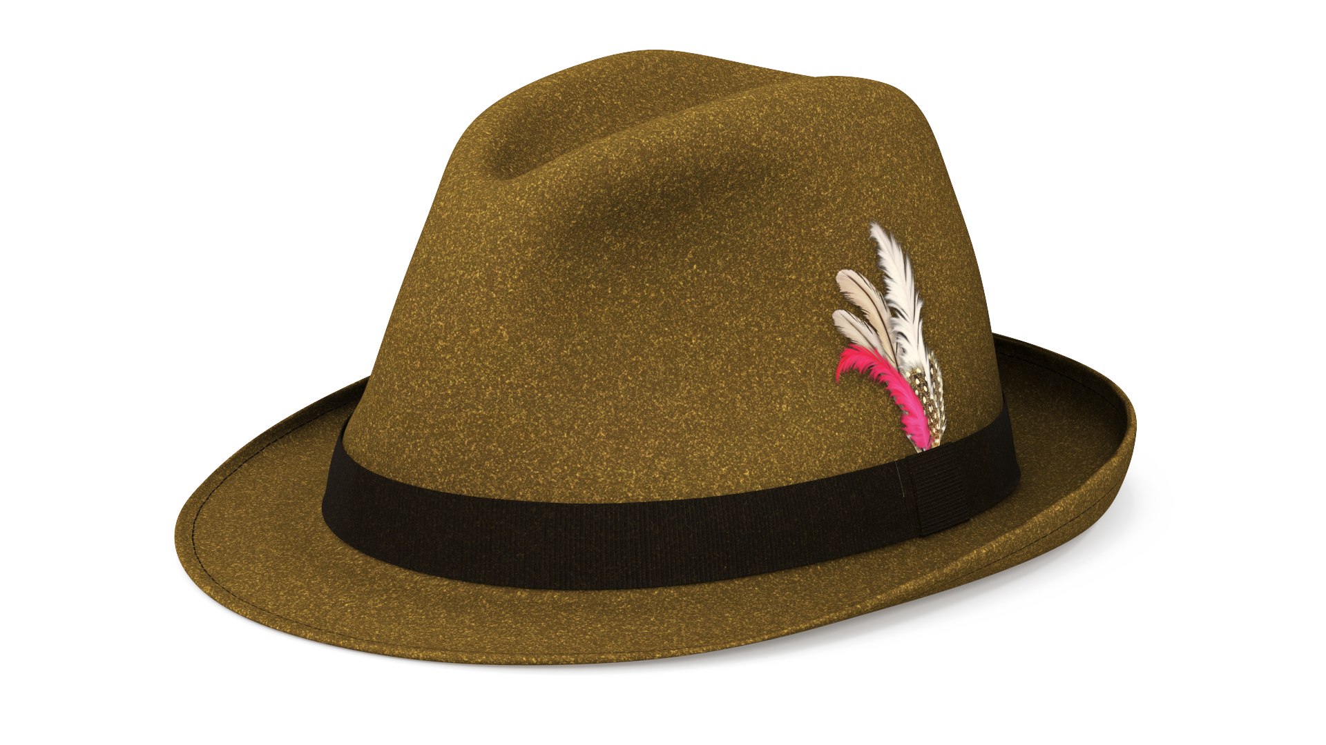 3D Classic Fedora Hat For Men - TurboSquid 2127788