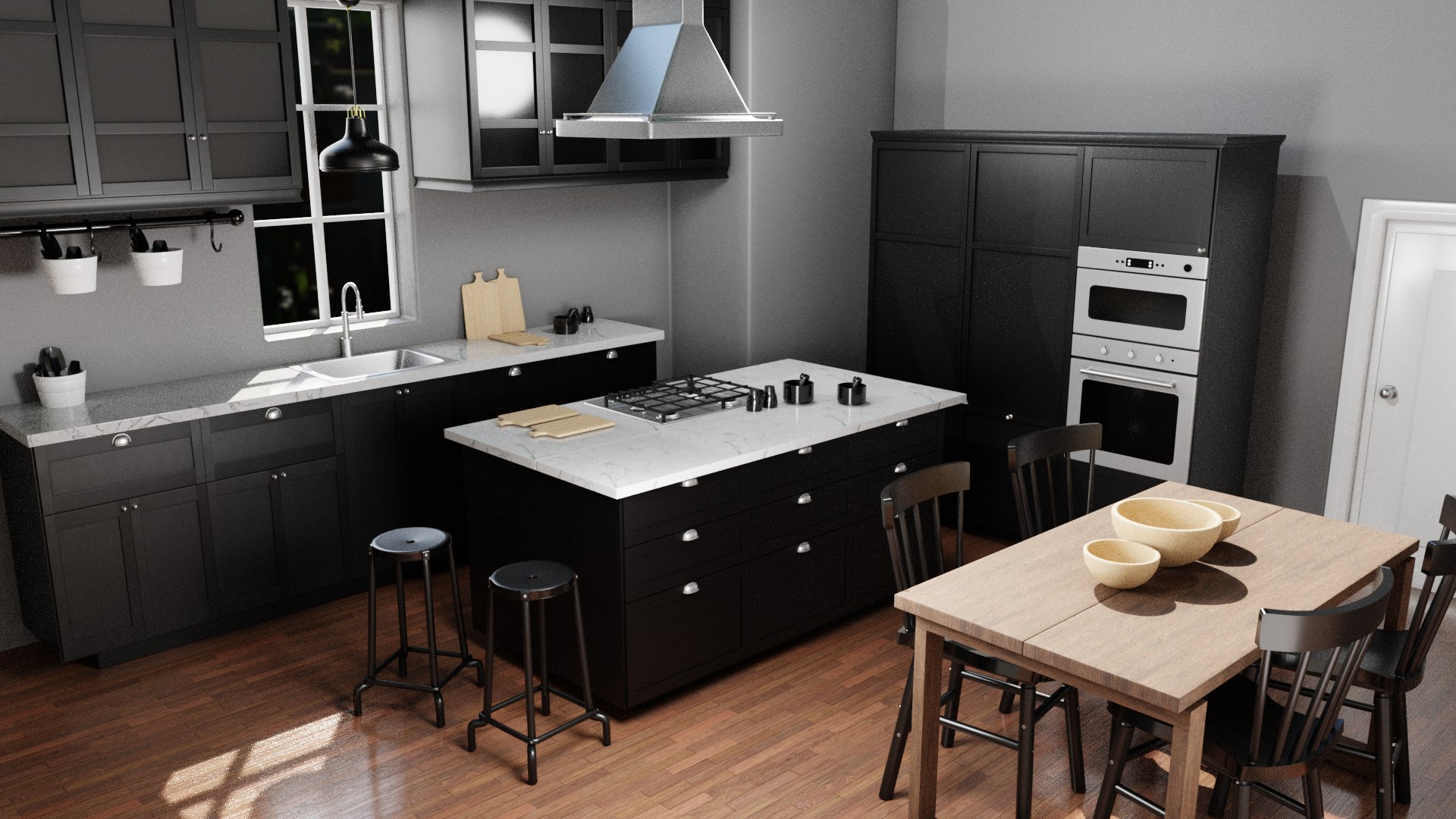 3D Model Complete Classic Style Kitchen - TurboSquid 1856822
