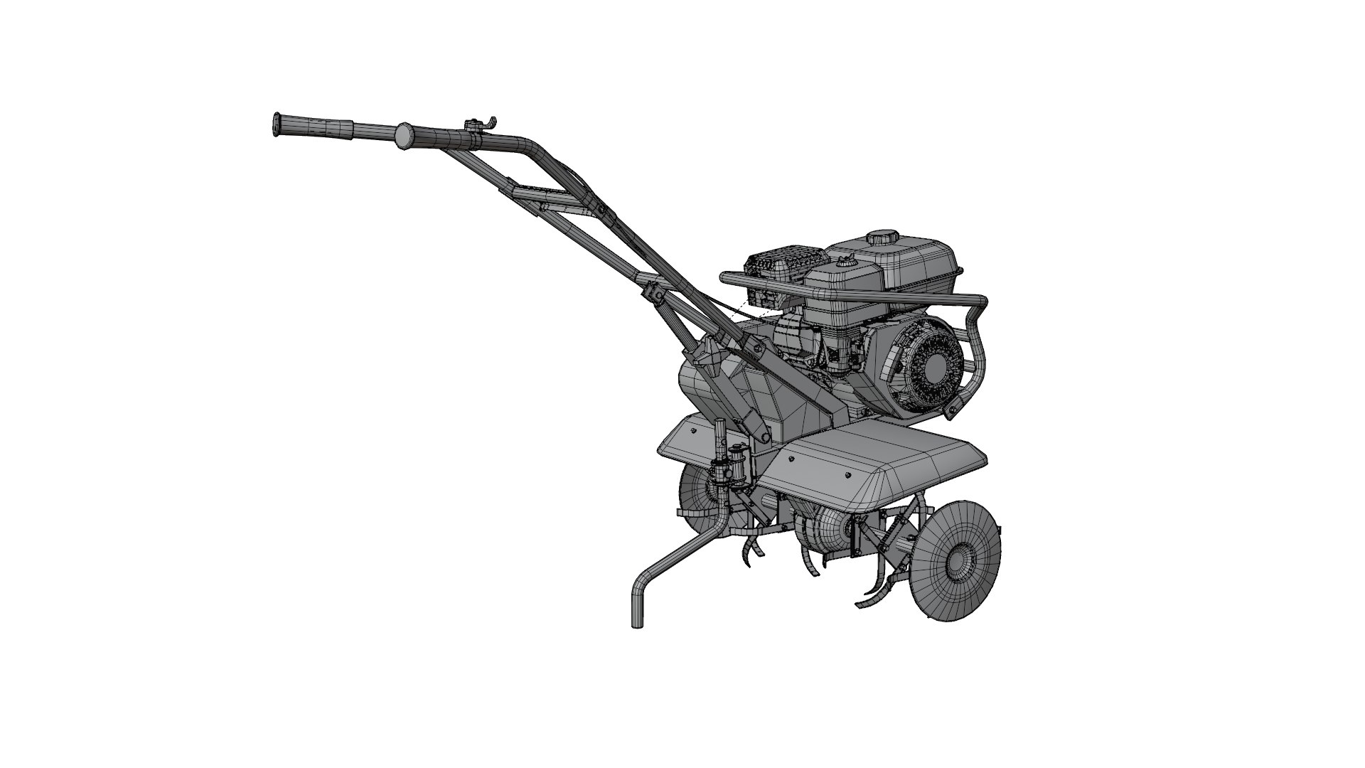 3D Power Tiller - TurboSquid 2190216