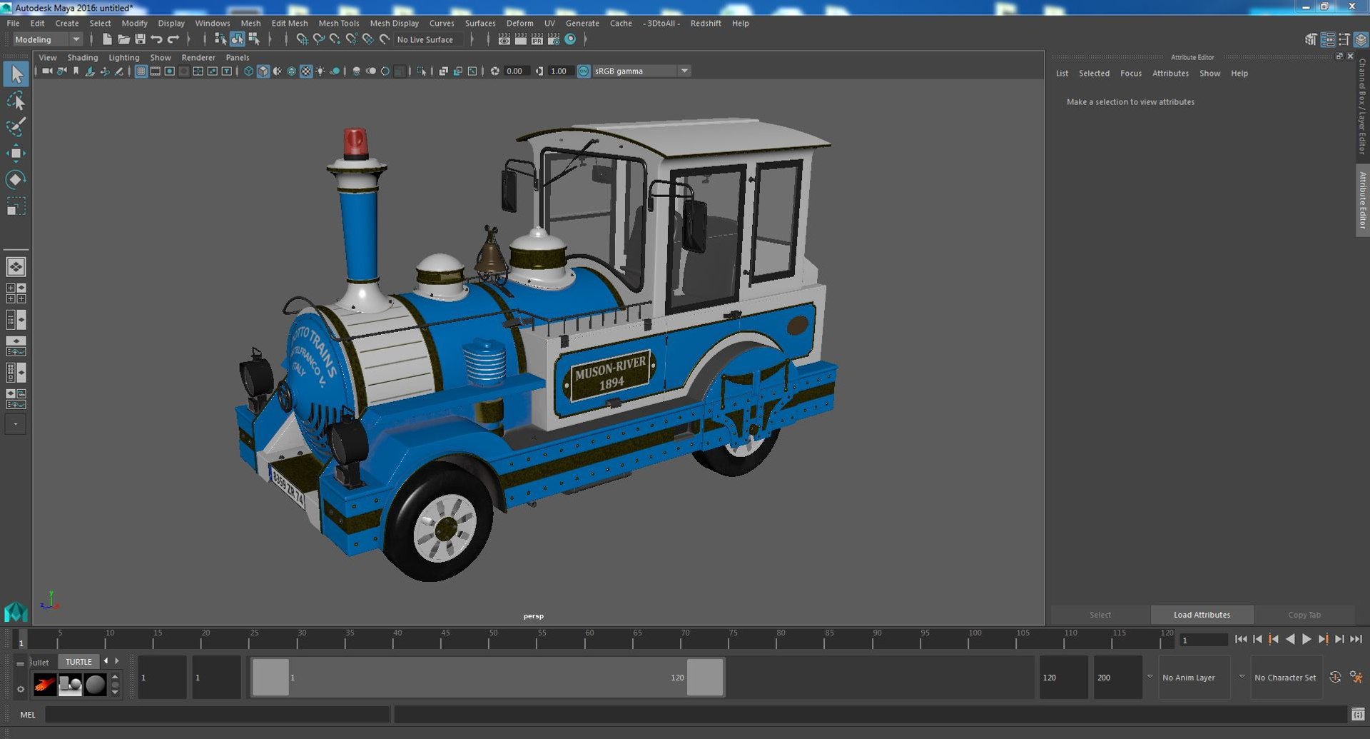 3D Locomotive Dotto Muson River Model - TurboSquid 1943745