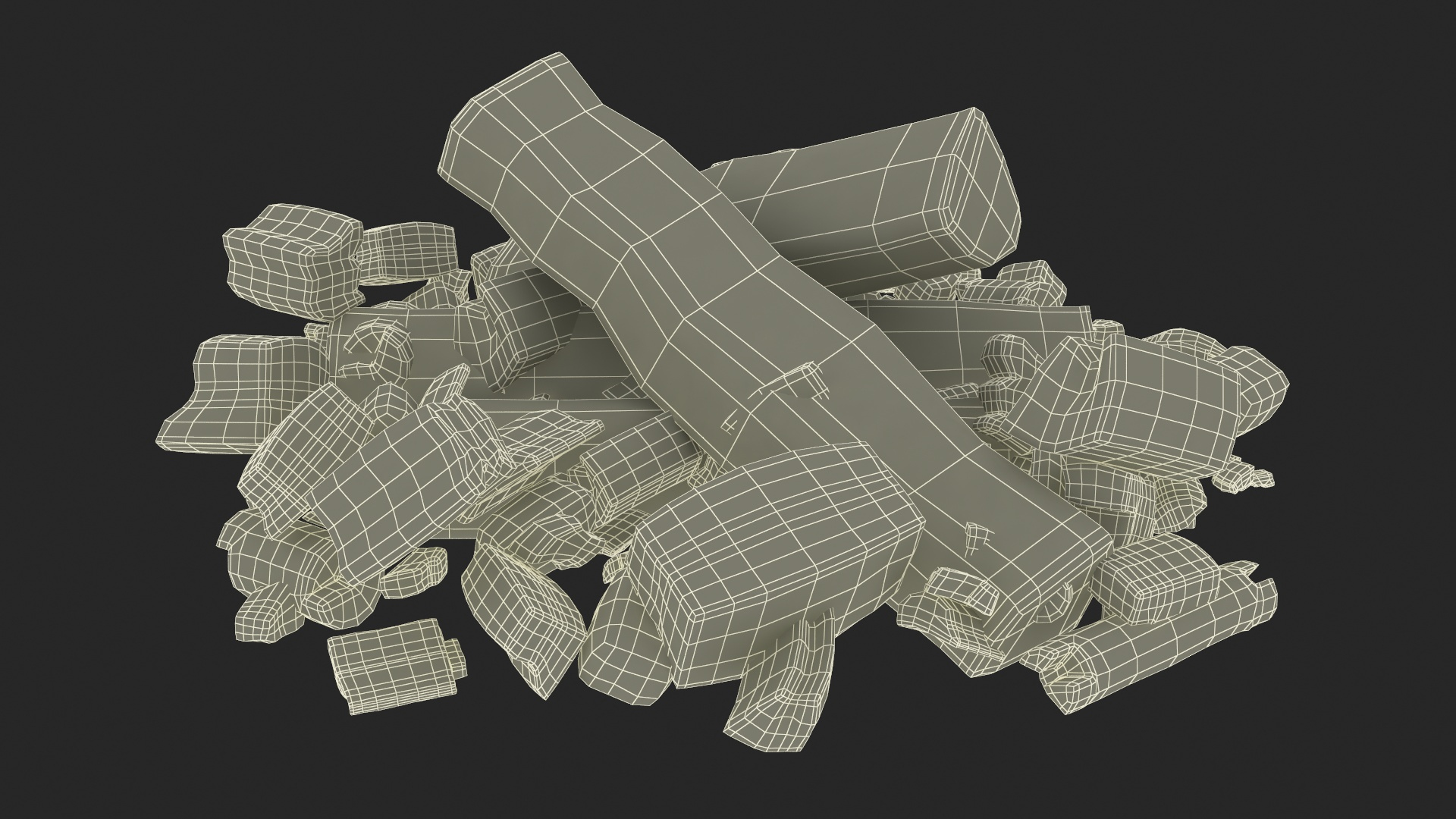 Smoldering Firewood 3D Model - TurboSquid 2312666