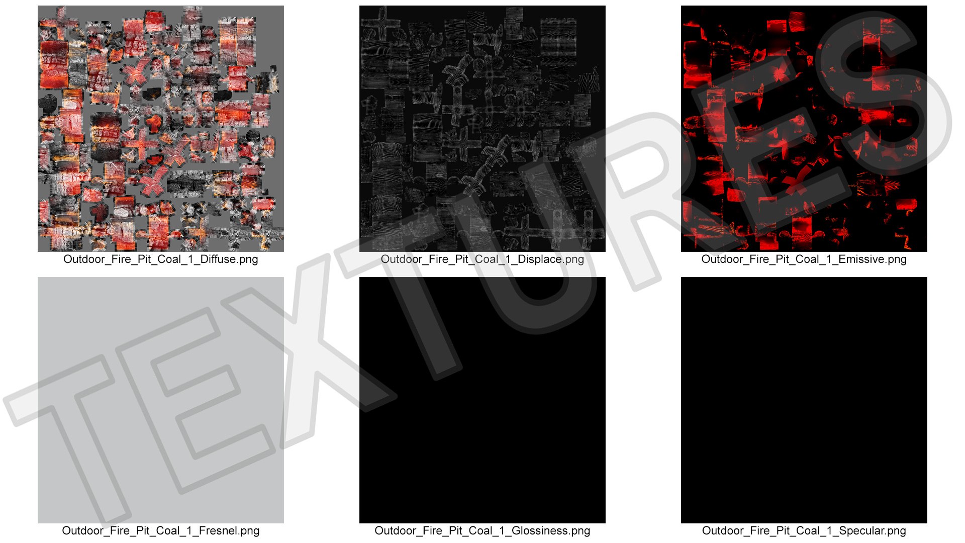 Smoldering Firewood 3D Model - TurboSquid 2312666