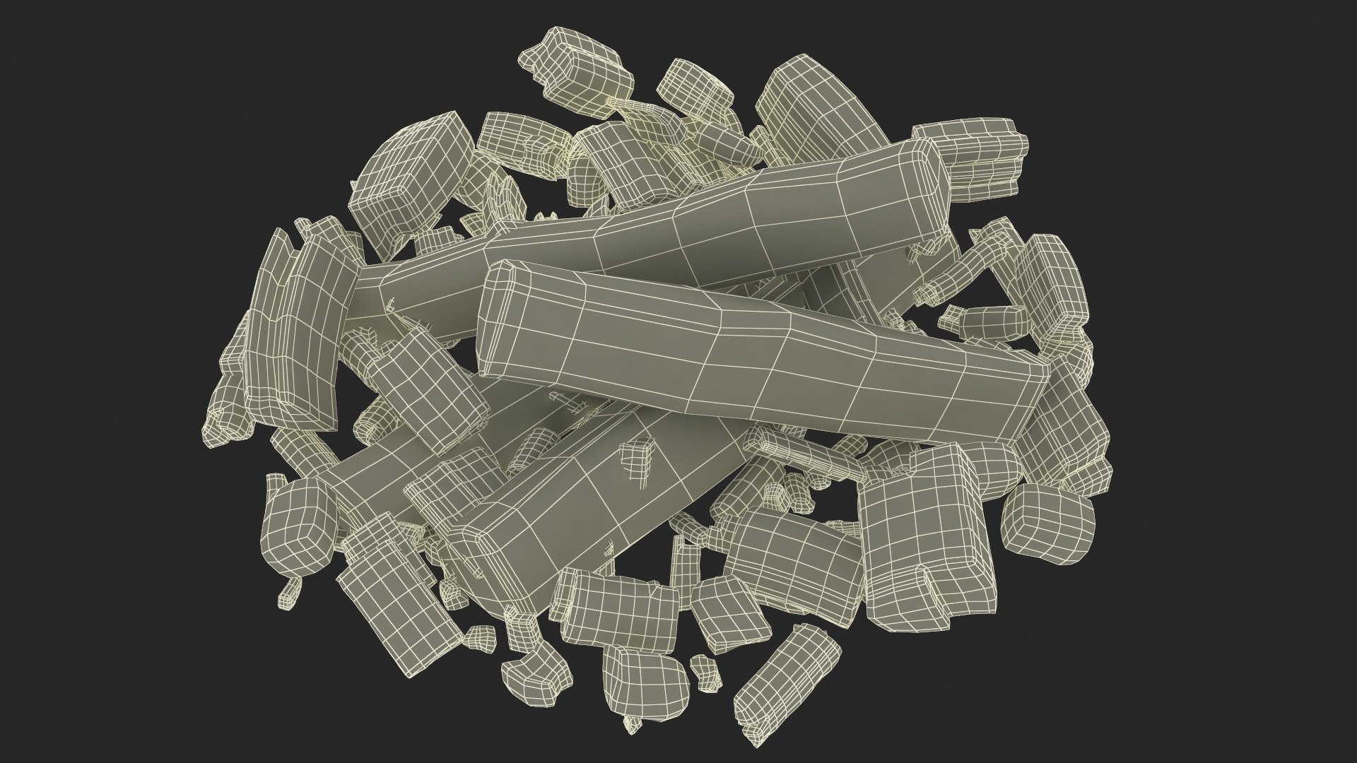 Smoldering Firewood 3D Model - TurboSquid 2312666