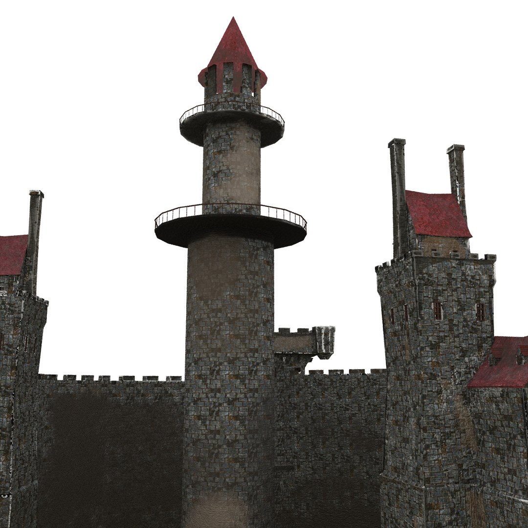 Medieval Castle Lighthouse 3D Model - TurboSquid 1537250