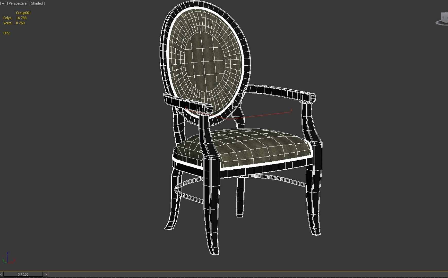 Chair dor-val dining room 3D model - TurboSquid 1525596
