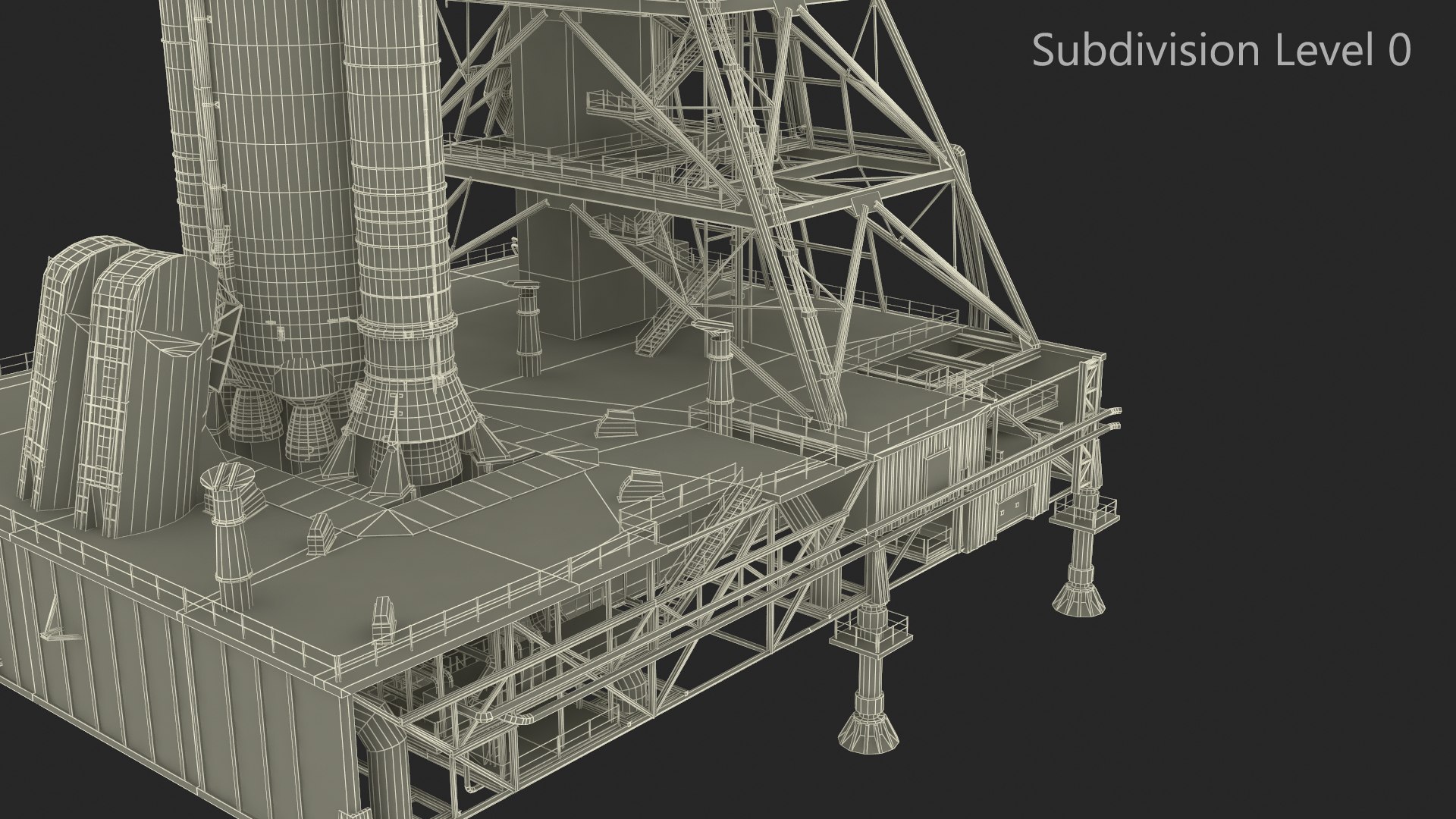 Launch Pad 39B With NASA Space Launch System 3D Model - TurboSquid 2314003